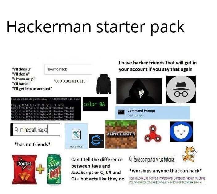 Hackerman starter pack | Scrolller