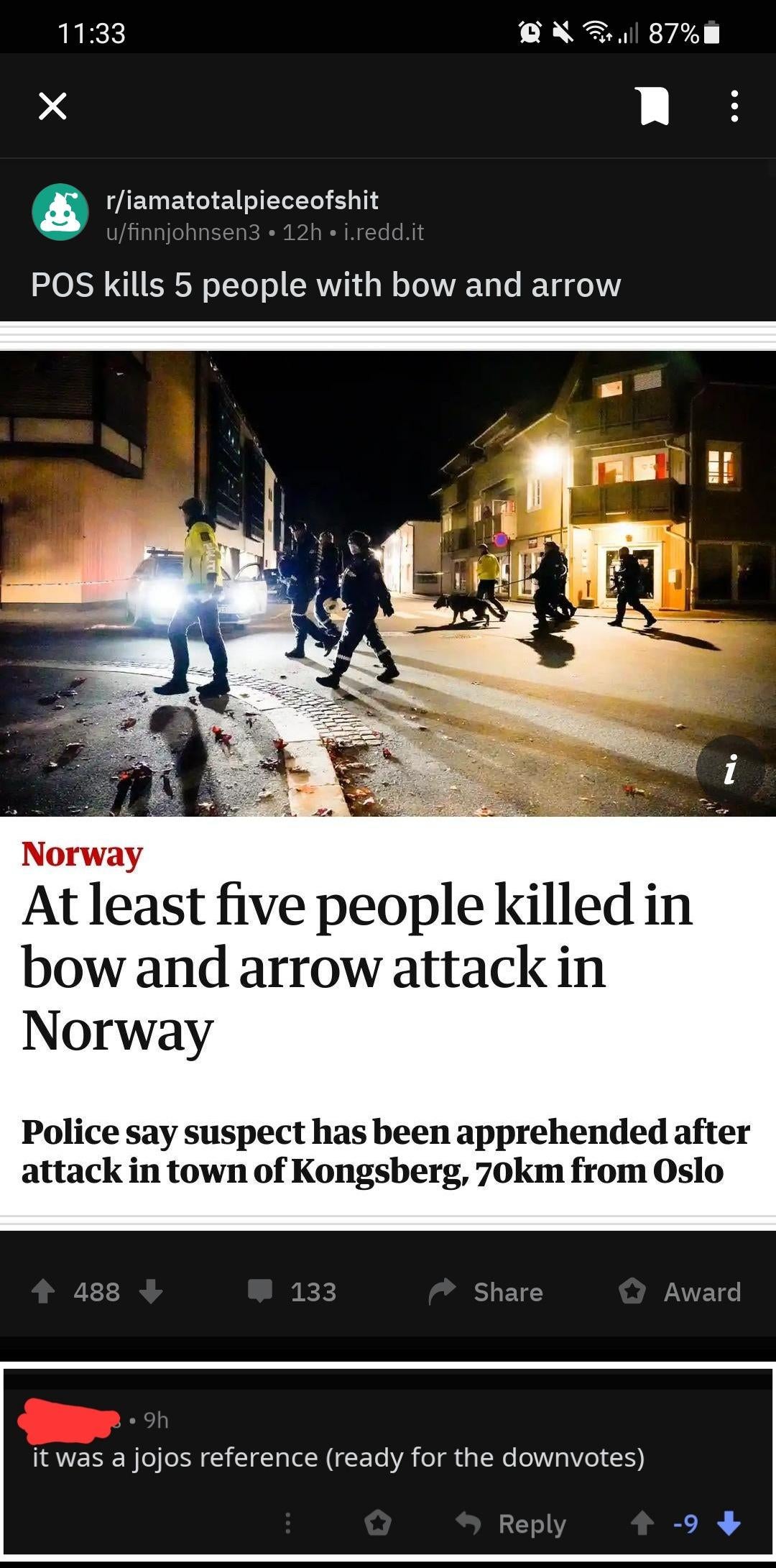 Haha jojo reference guys! | Scrolller