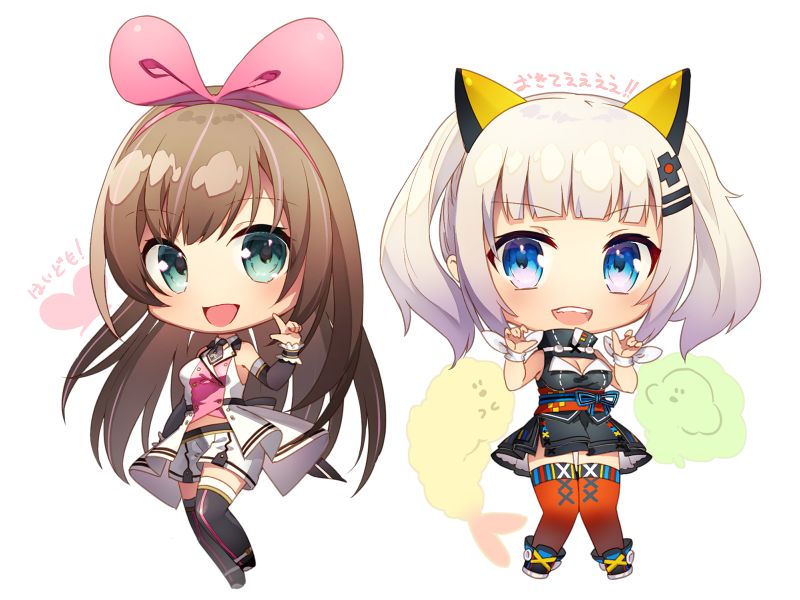 Hai domo... Ai-chan and Luna-chan | Scrolller