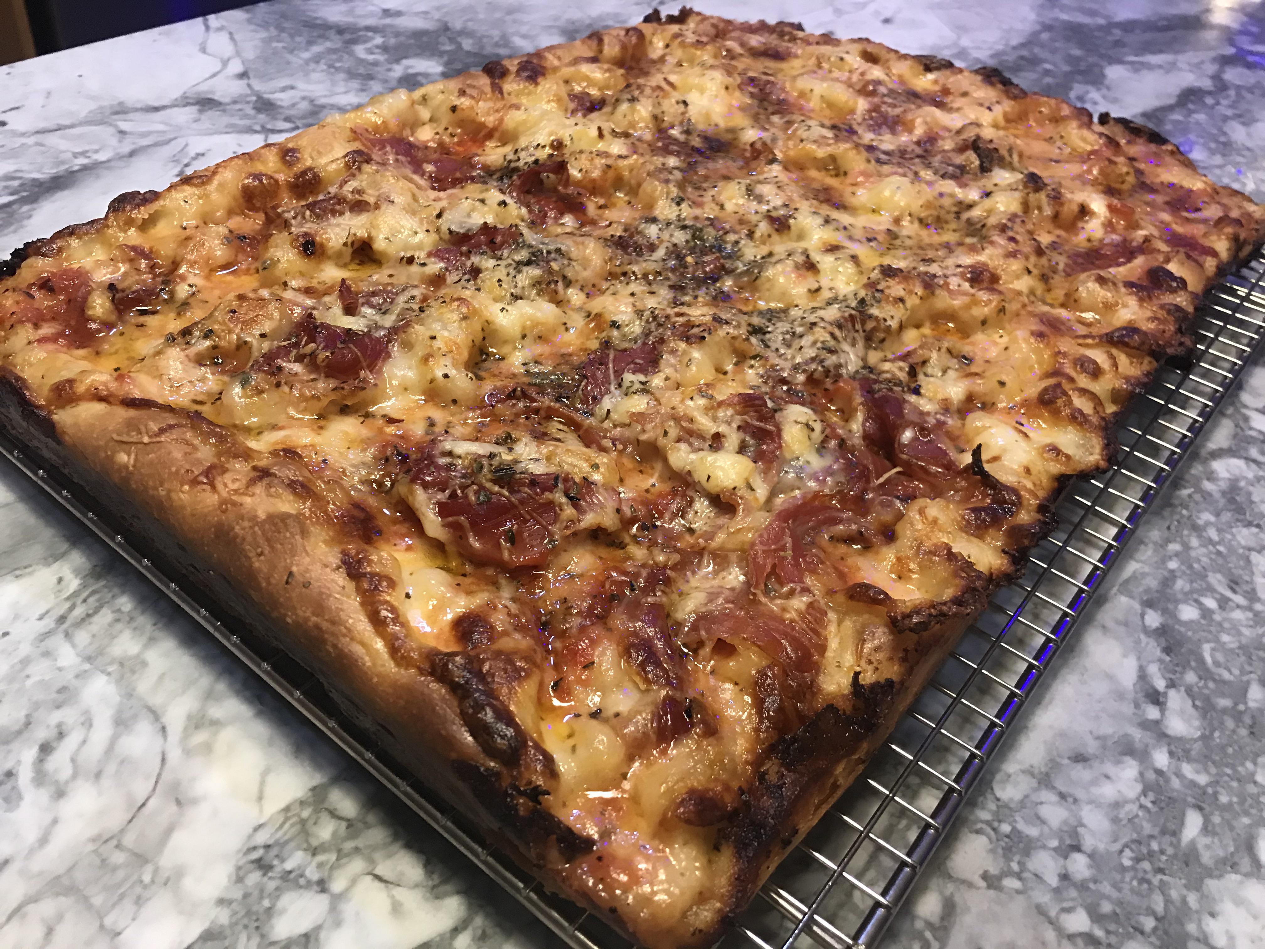 Half Prosciutto and half Blue Cheese and Dried Pear. | Scrolller