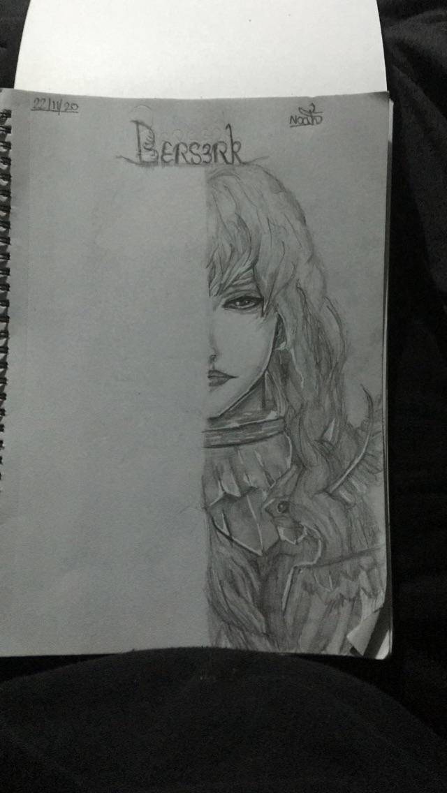 Half Way Done With My Half Griffith Half Guts Drawing🤟 | Scrolller