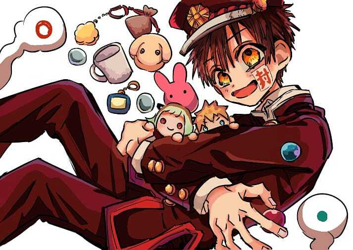 Hanako kun hugging Nene and Kou dolls :3 | Scrolller