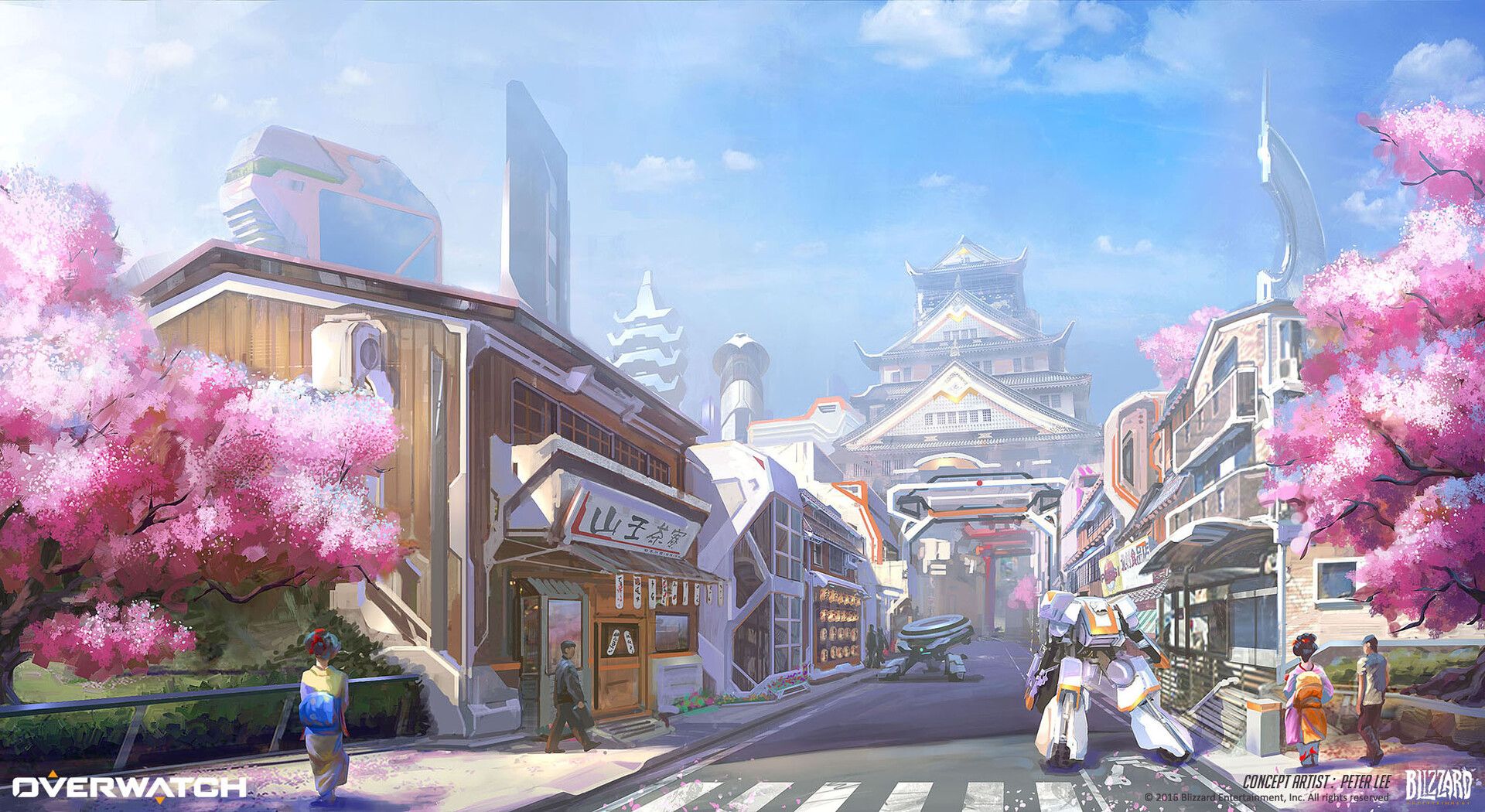 Hanamura concept art by Peter Lee | Scrolller