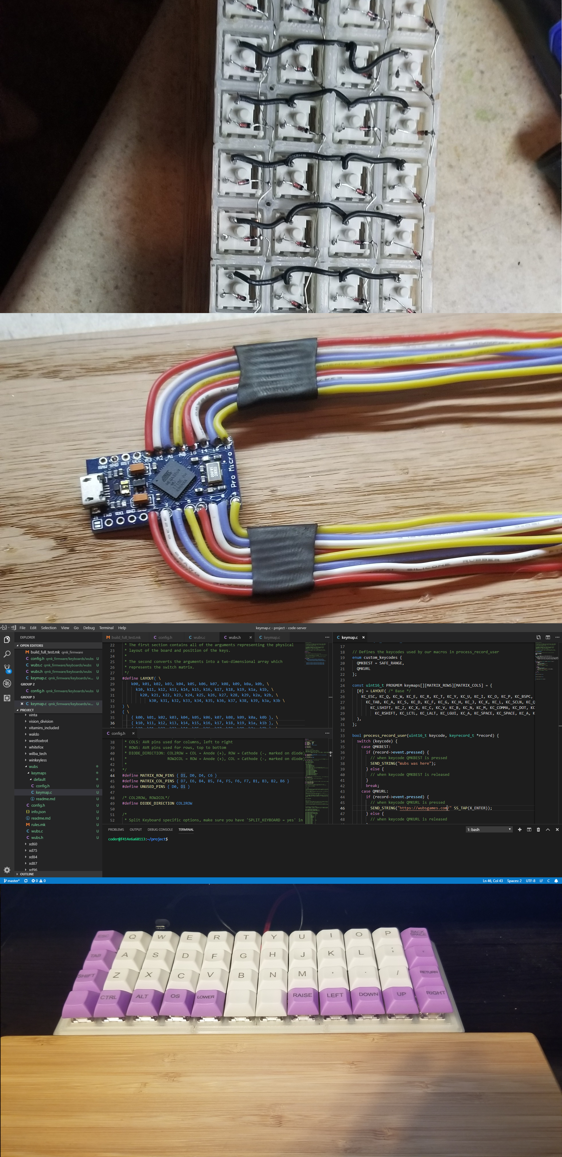 hand built/wired planck. | Scrolller
