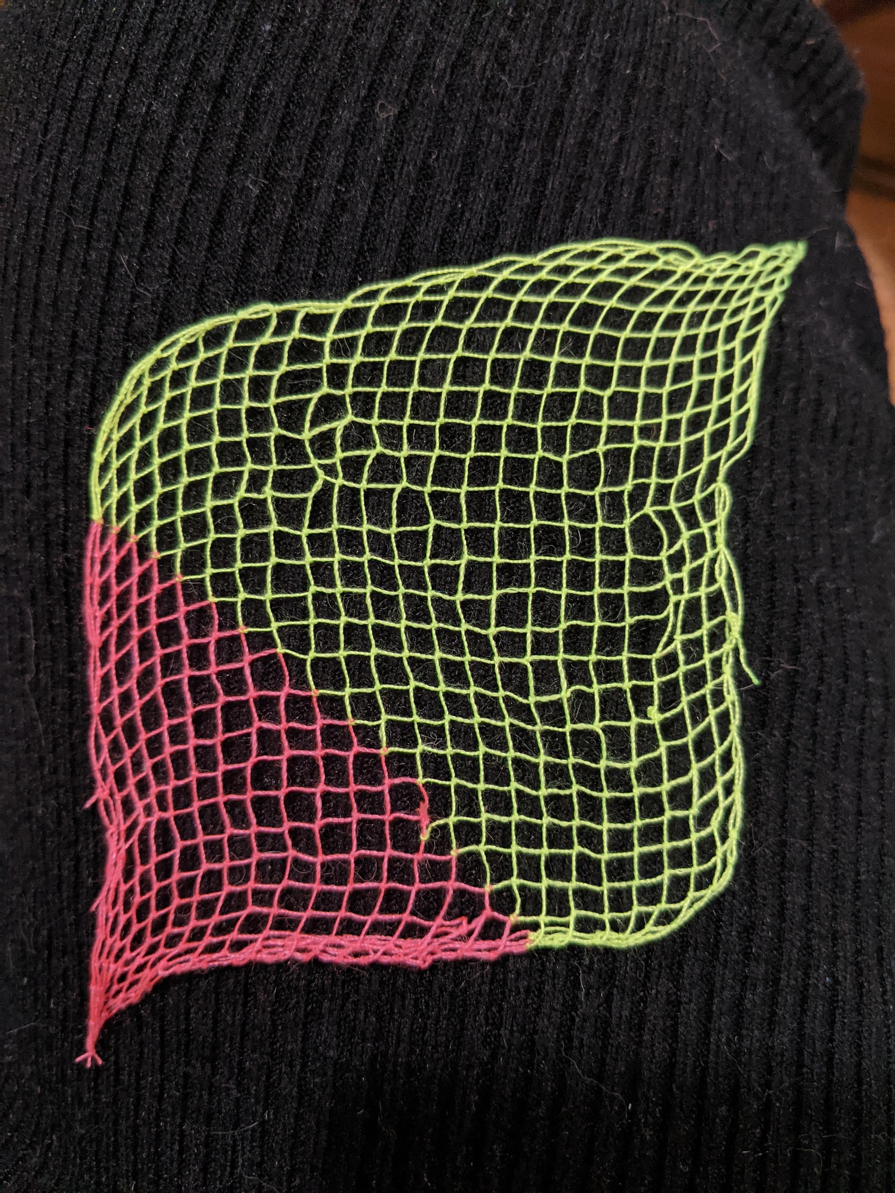 hand knotted net for future filet. | Scrolller