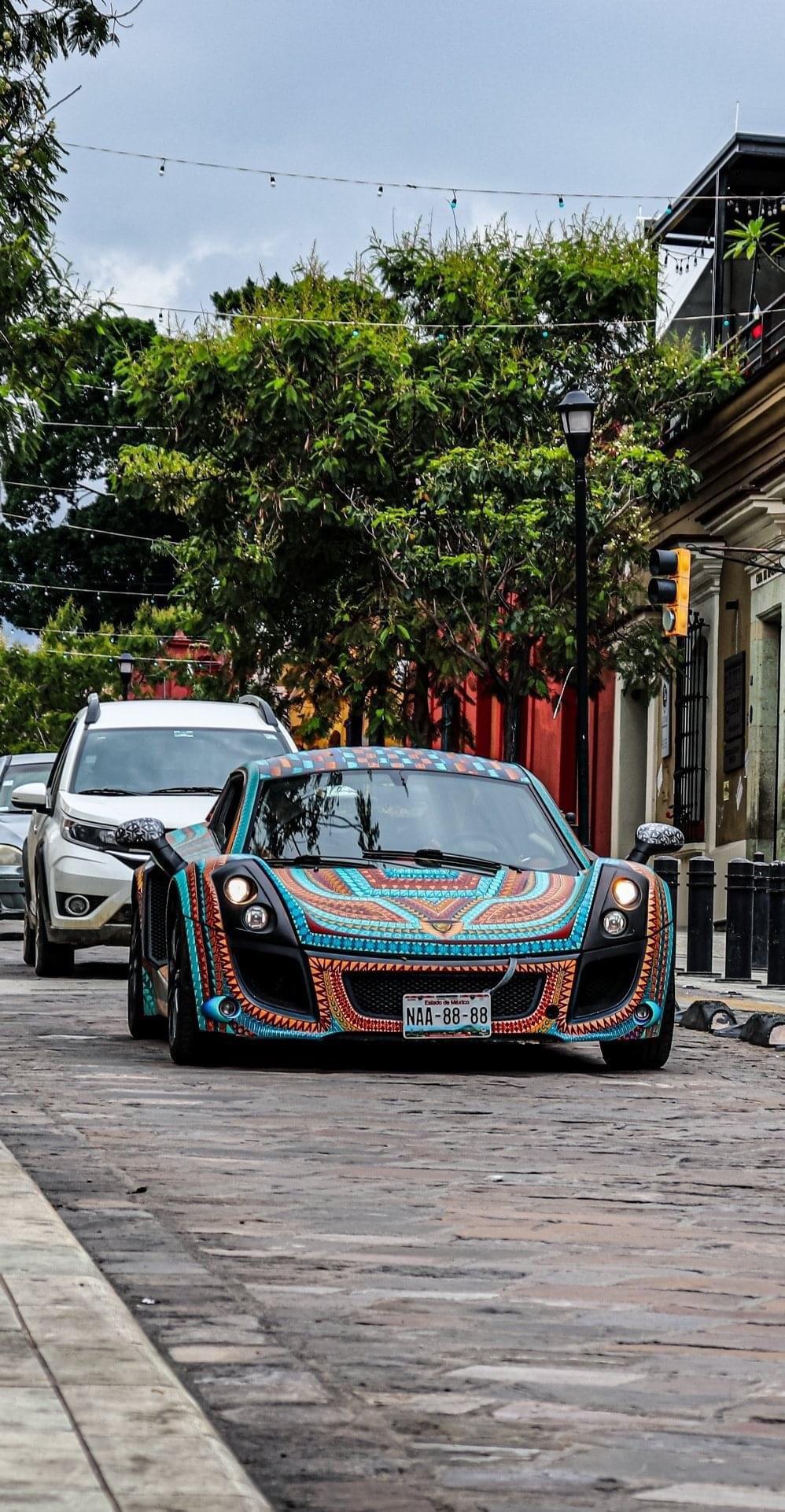 Hand painted Mastretta in the streets of Oaxaca, Mexico. | Scrolller
