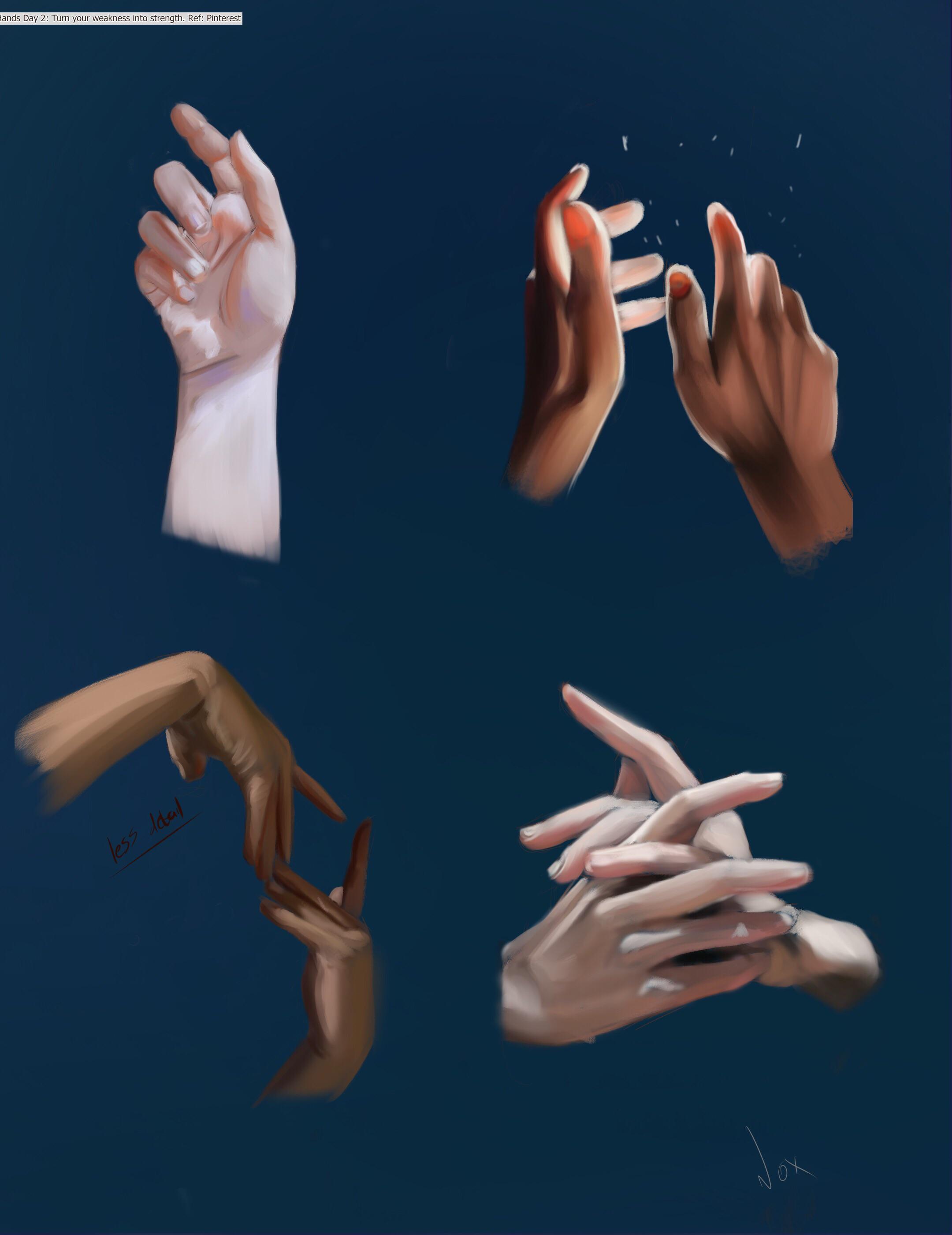 Hand studies day 2 | Scrolller