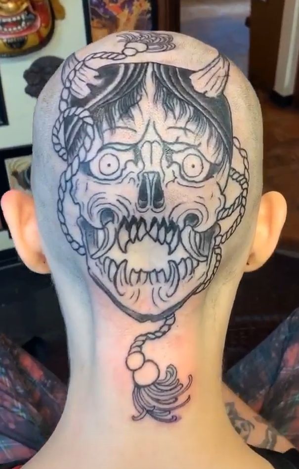 Hannya Head Tattoo | Scrolller