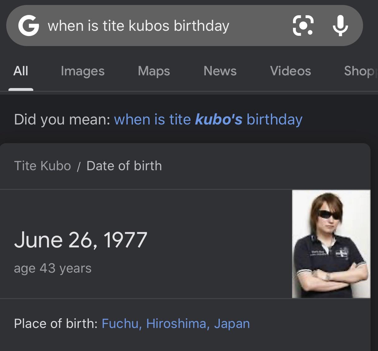 Happy birthday Kubo!! | Scrolller