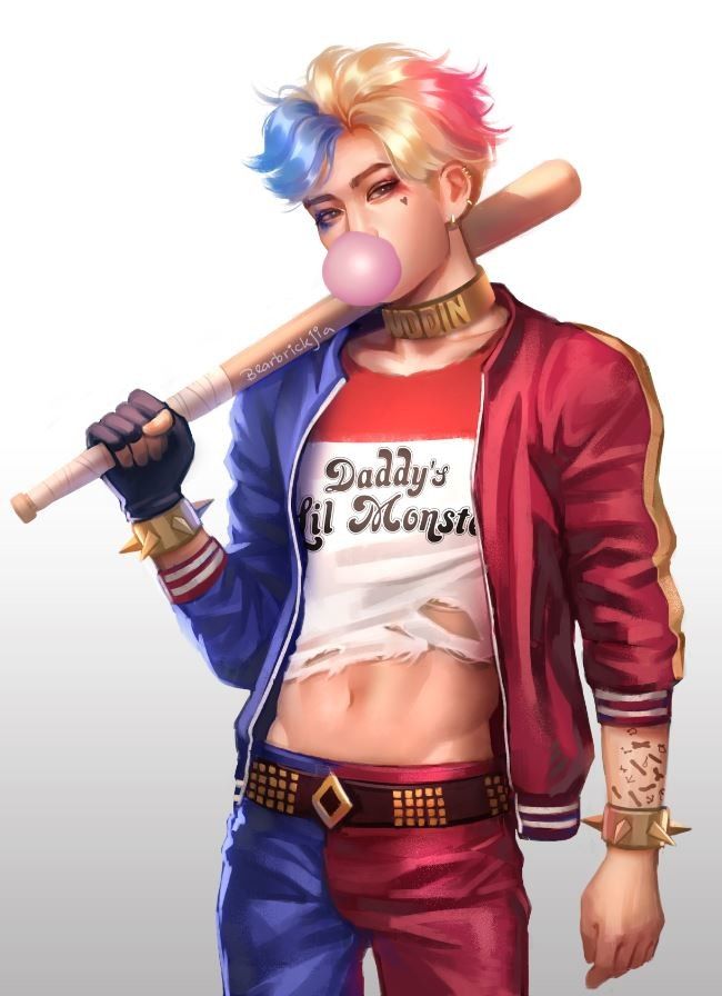 Harley Quinn male version by Karmen Loh | Scrolller