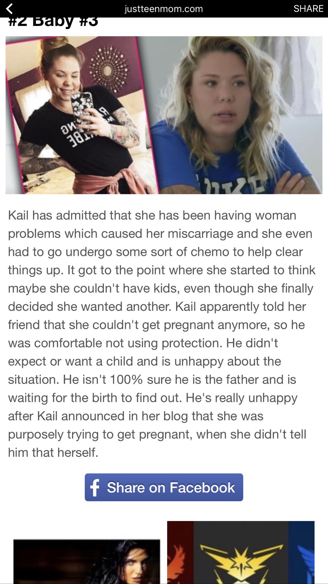 Has anyone else seen this before? Do you think Kail lied to him to get pregnant? | Scrolller