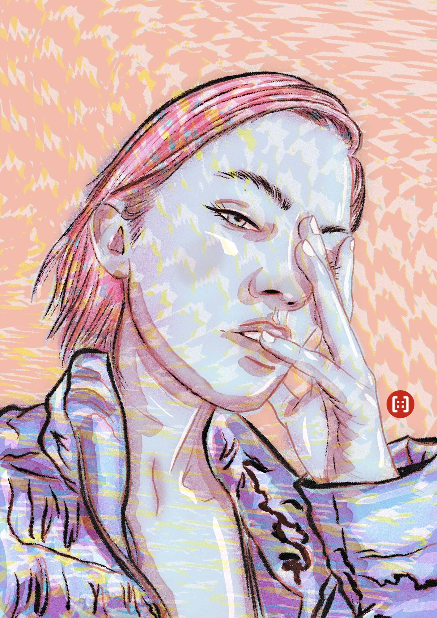 headache season, me, digital, 2020 | Scrolller