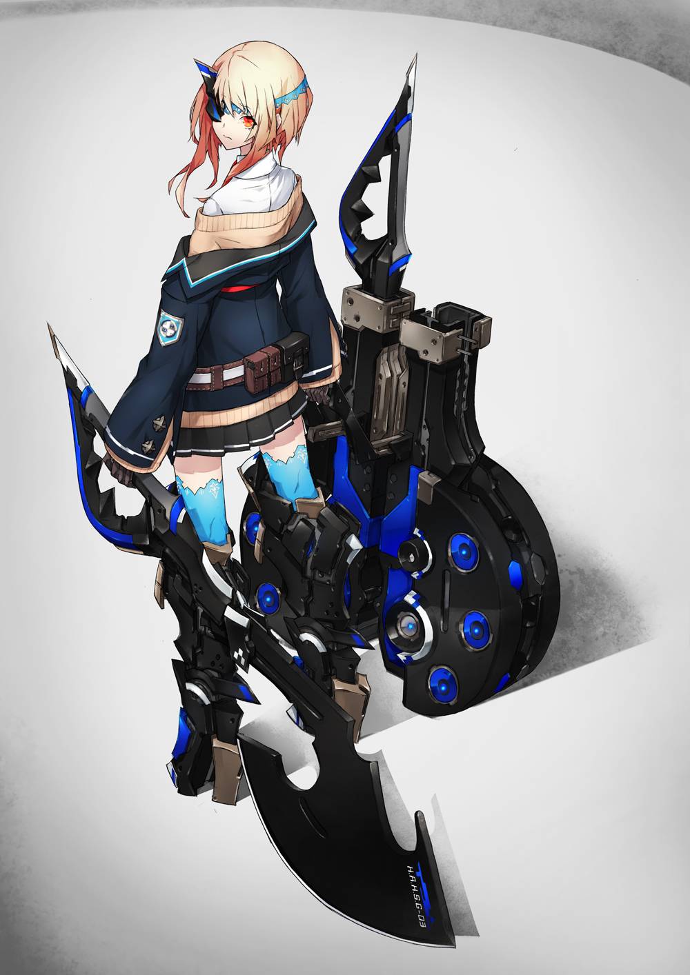 Heavily geared Mecha girl [original] | Scrolller