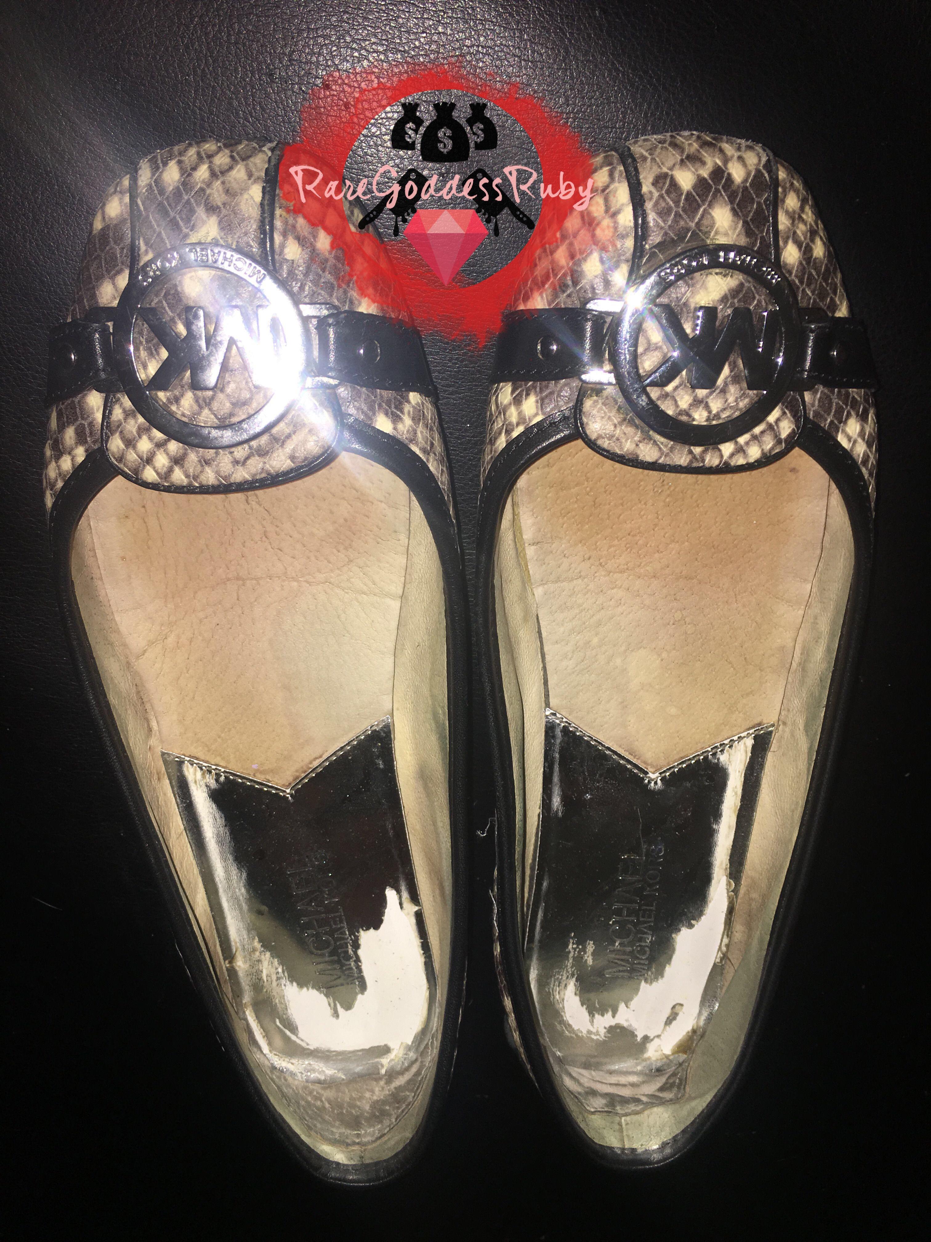 Heavily worn shoes, two generations, hand grenade spilt in them, real ...