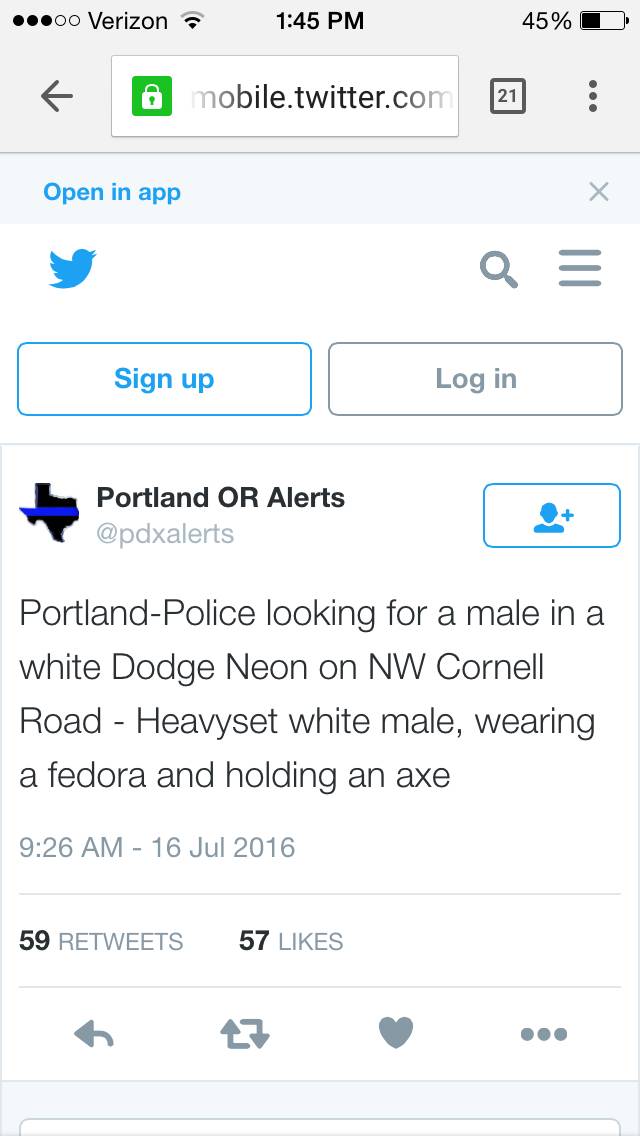 Heavyset white male, wearing a fedora and holding an axe... | Scrolller