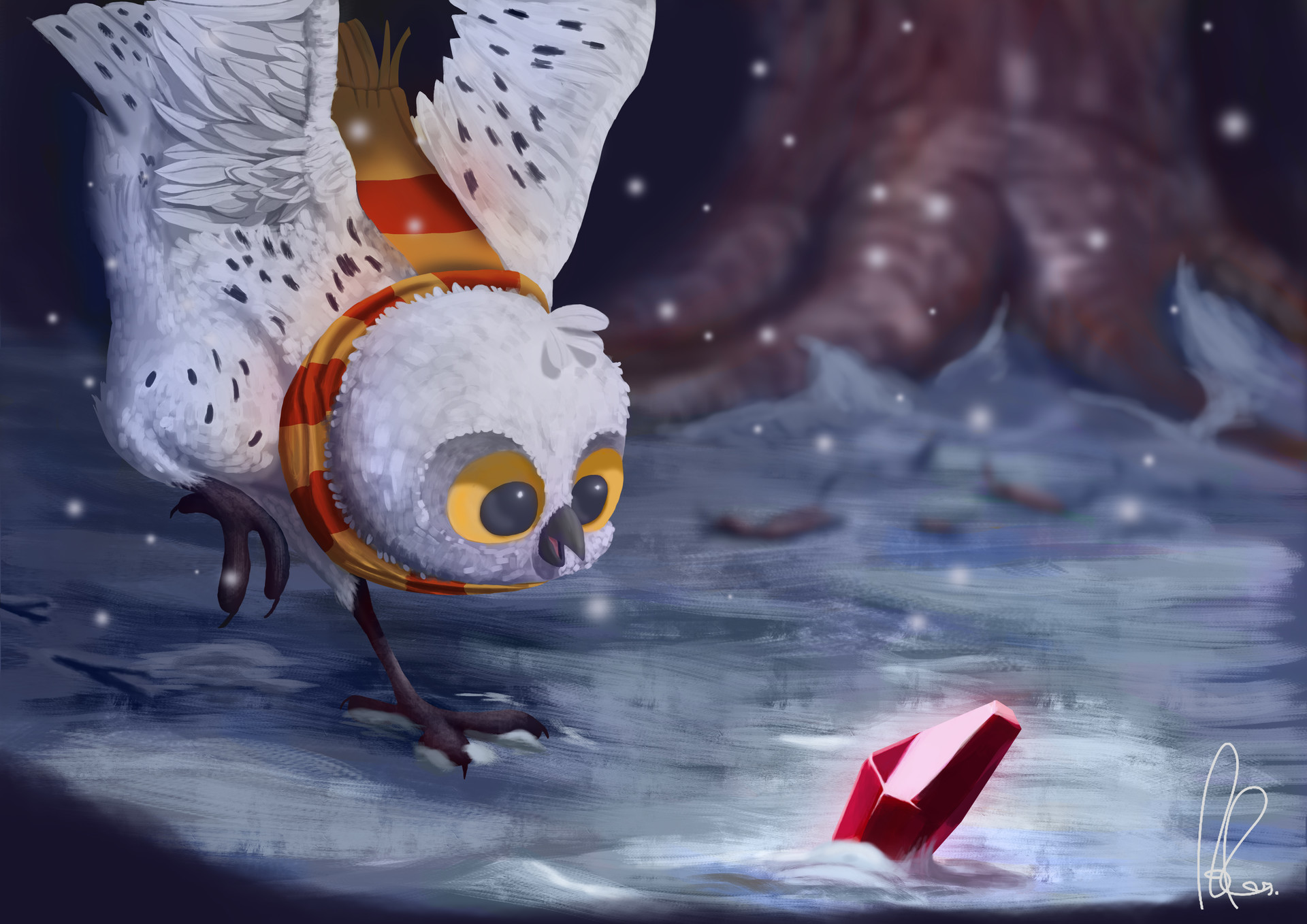 Hedwig Finds Philosopher's Stone by Afonso Reis | Scrolller