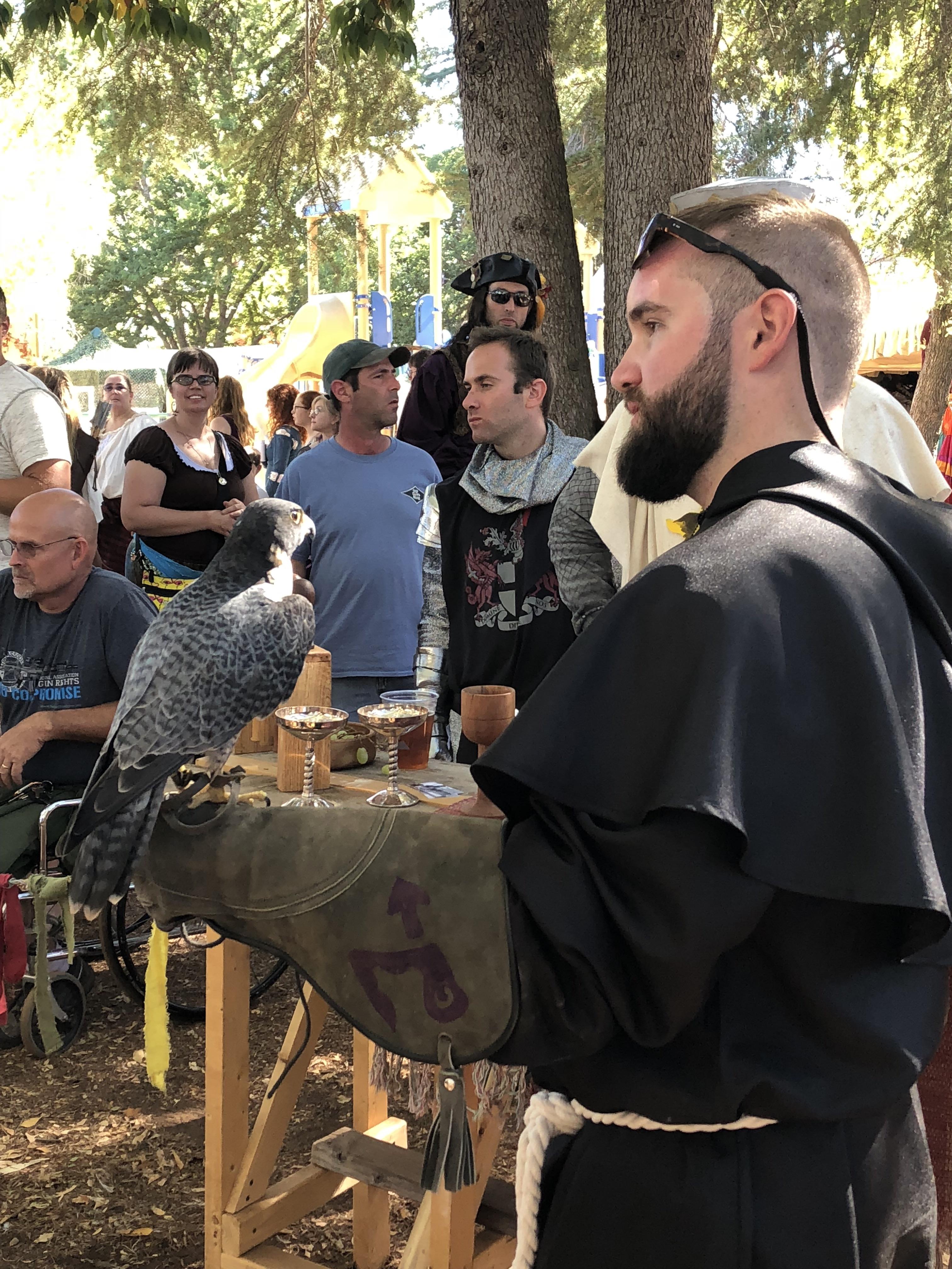 Held my first ever falcon at a Ren Fair. Not much compares to having that powerful of a creature ...