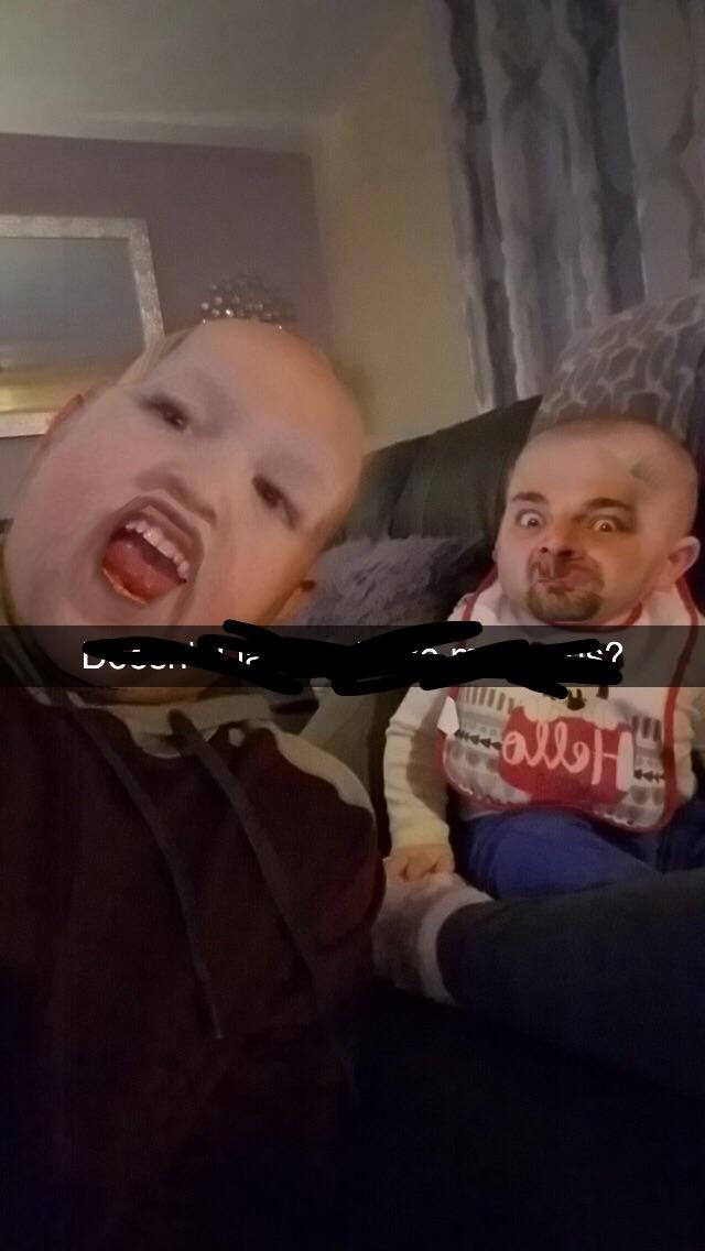 Hell of a face swap | Scrolller