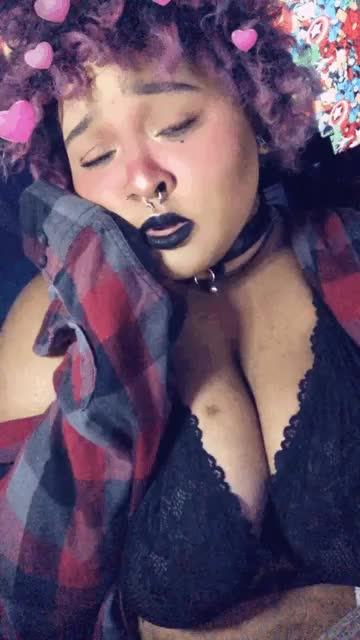 Hello, I'm back again! Here's one of our other attempts in making me the perfect Ahegao girl ...