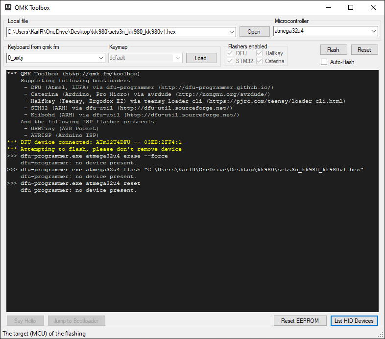 [help] QMK doesn't flash keyboard | Scrolller