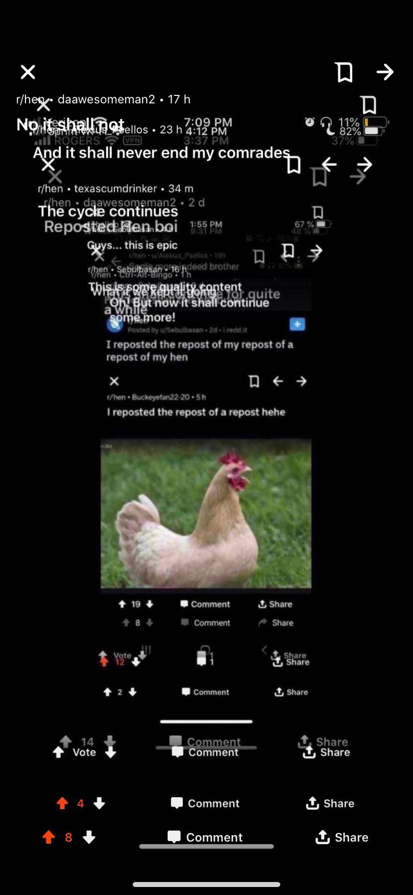 Hen Is Eternal Scrolller