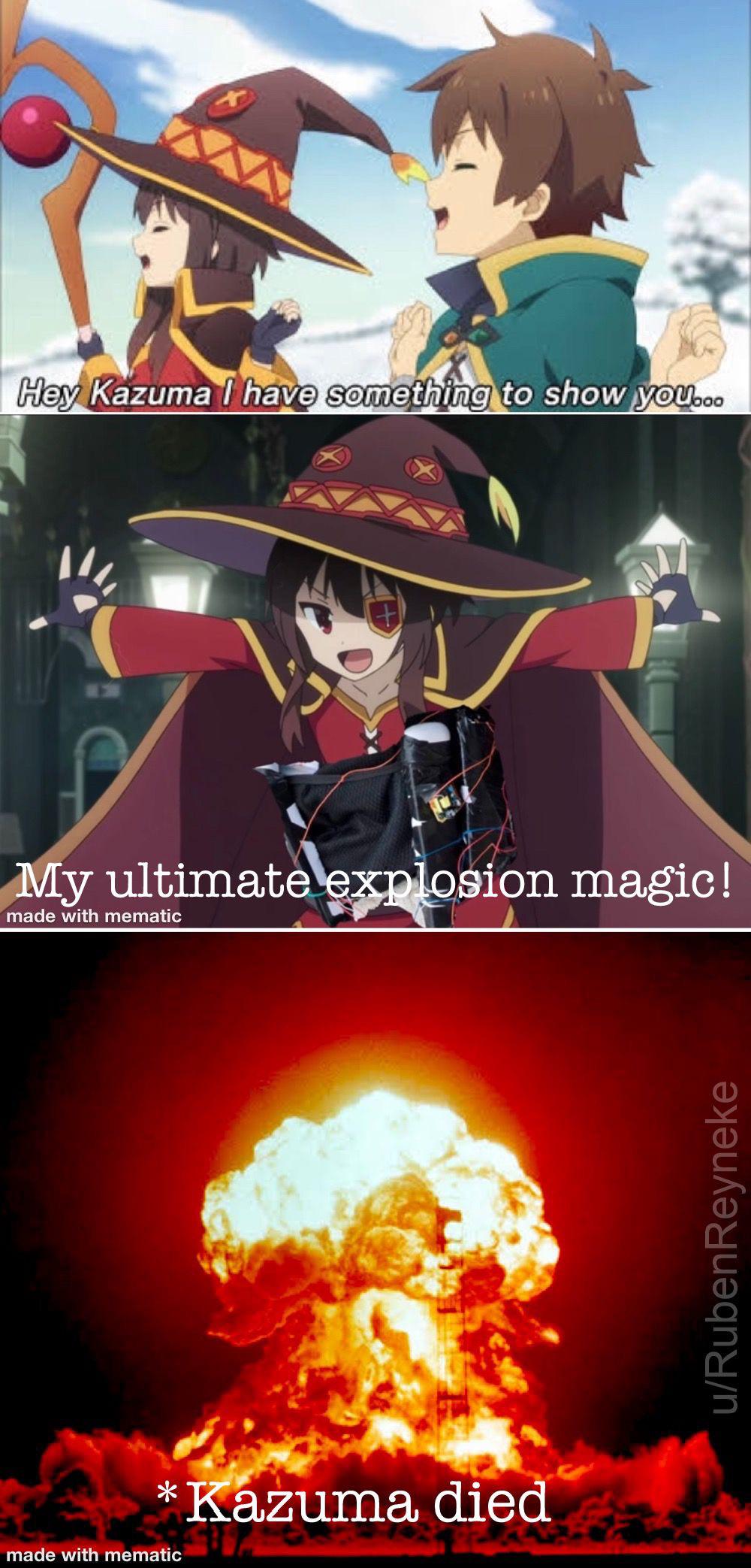 Her strongest explosion magic! | Scrolller