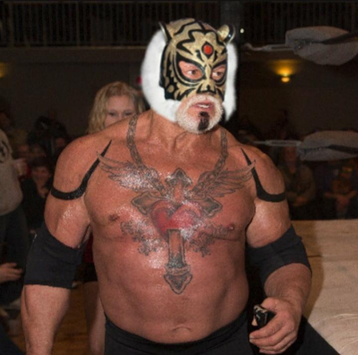 Here is Scott Steiner with da Tiger Mask | Scrolller