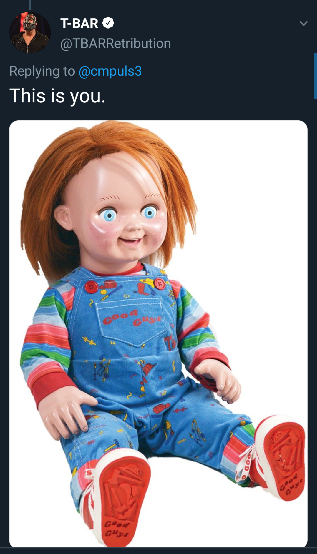 Here is TBAR making fun of JAMES. | Scrolller