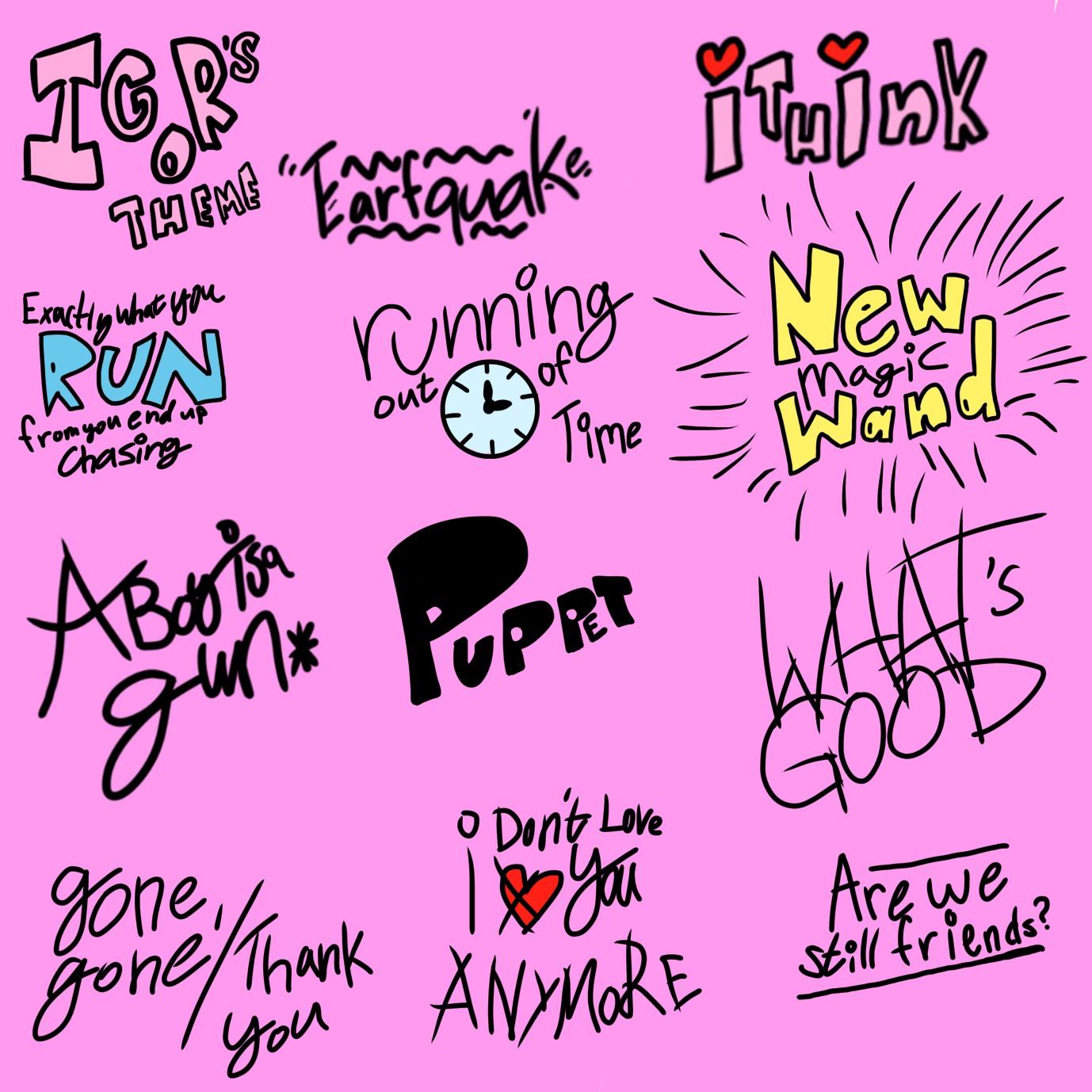 here’s the track list for IGOR | Scrolller