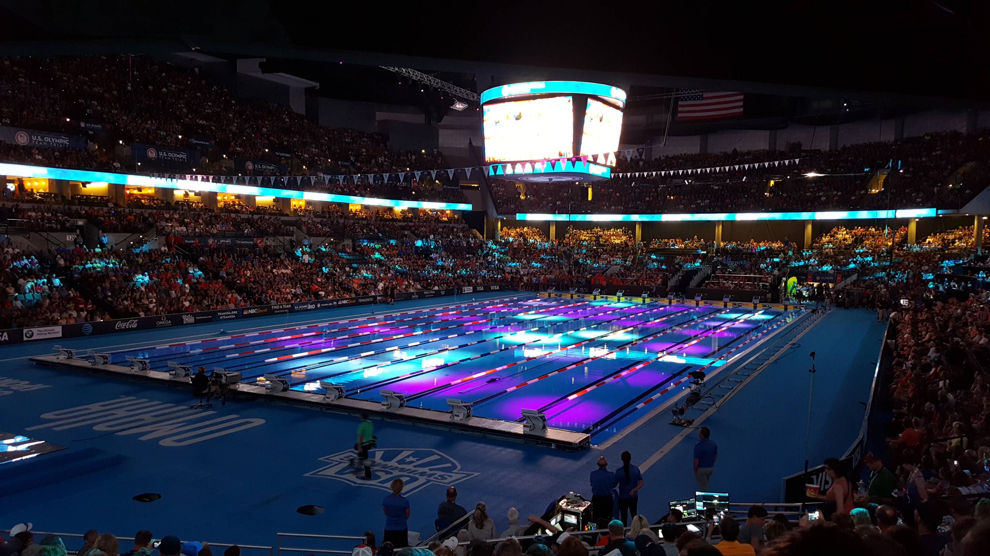 Here's a pic of the pool from night #1 of Olympic Trials | Scrolller