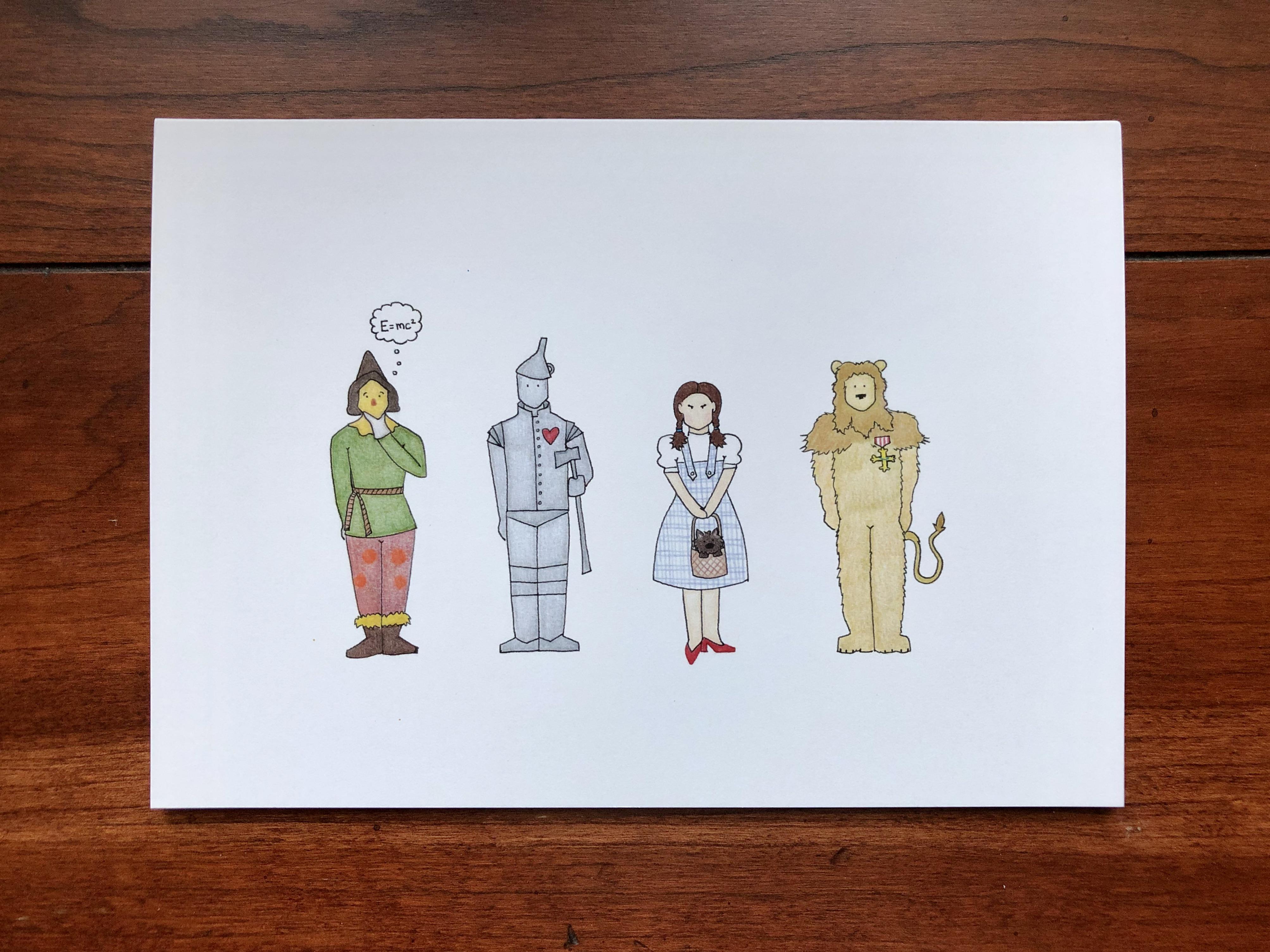 Here's a Wizard of Oz card design that I made: | Scrolller