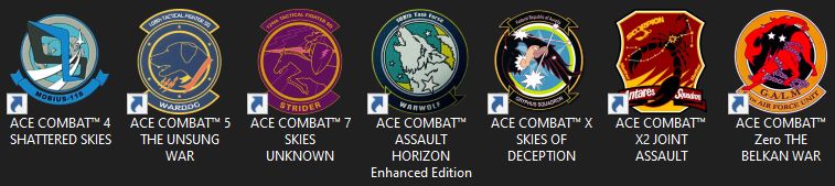 Here's my ace combat games collection | Scrolller