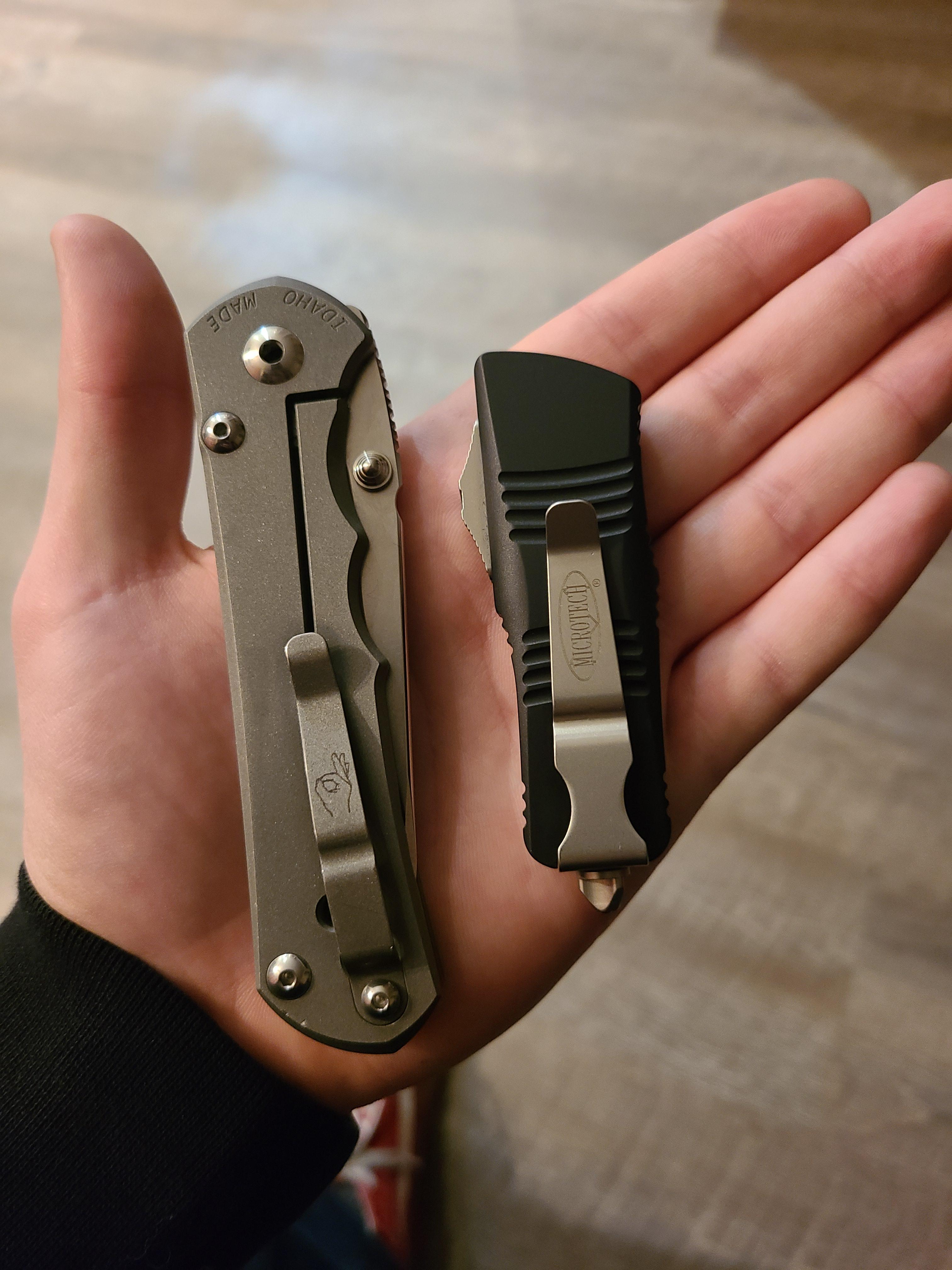 Here's my routine pic of my edc knives. Hope you all are doing well | Scrolller