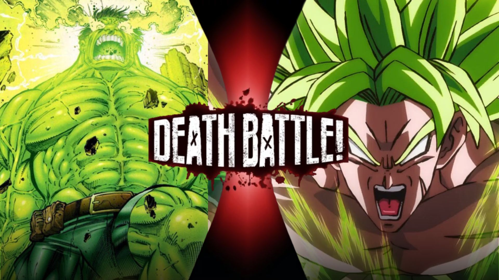 Here's my thumbnail for the upcoming Hulk vs. Broly battle (FAN-MADE) | Scrolller
