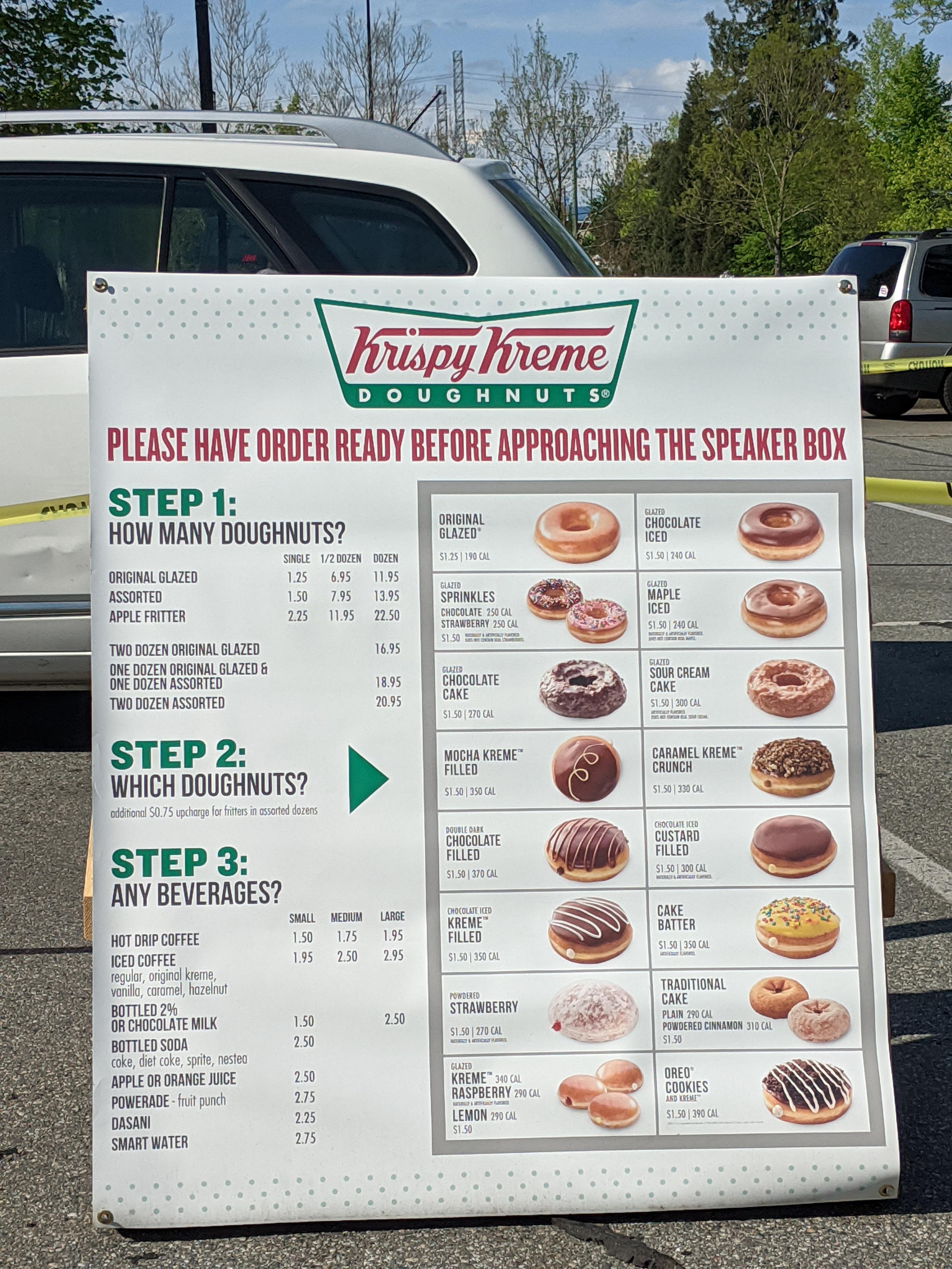 Here's the Krispy Kreme doughnuts menu | Scrolller