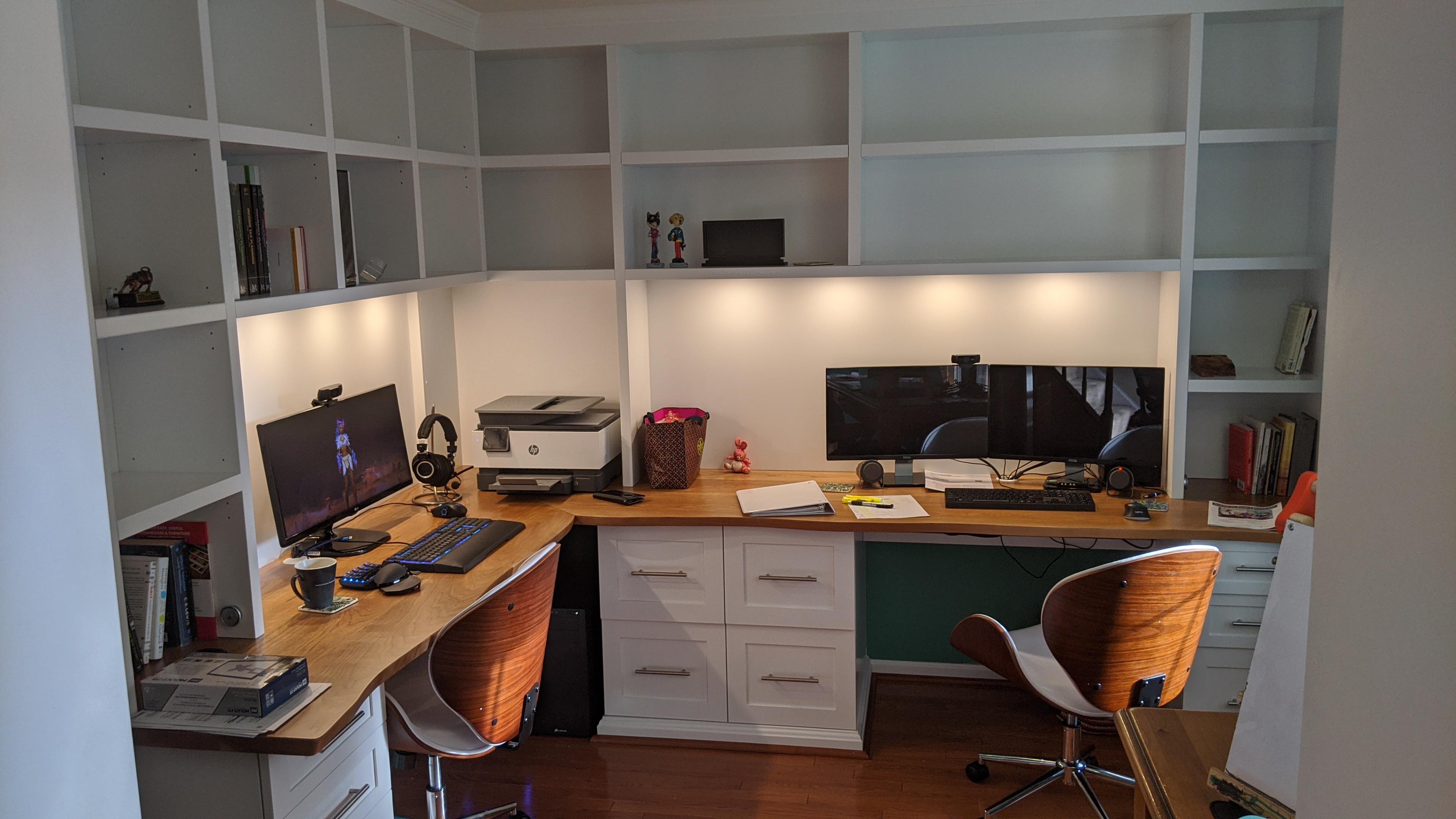 Hers and His Workspaces | Scrolller