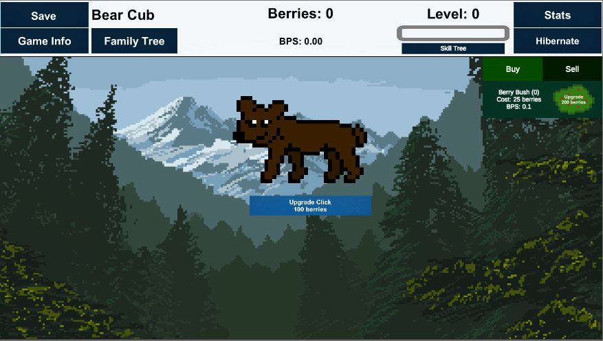 Hey! Just uploaded my new idle game Bears n' Berries. It is as it sounds, play as a bear and ...