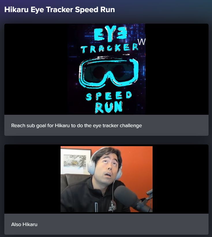 Hikaru Eye Tracker Challenger | Scrolller