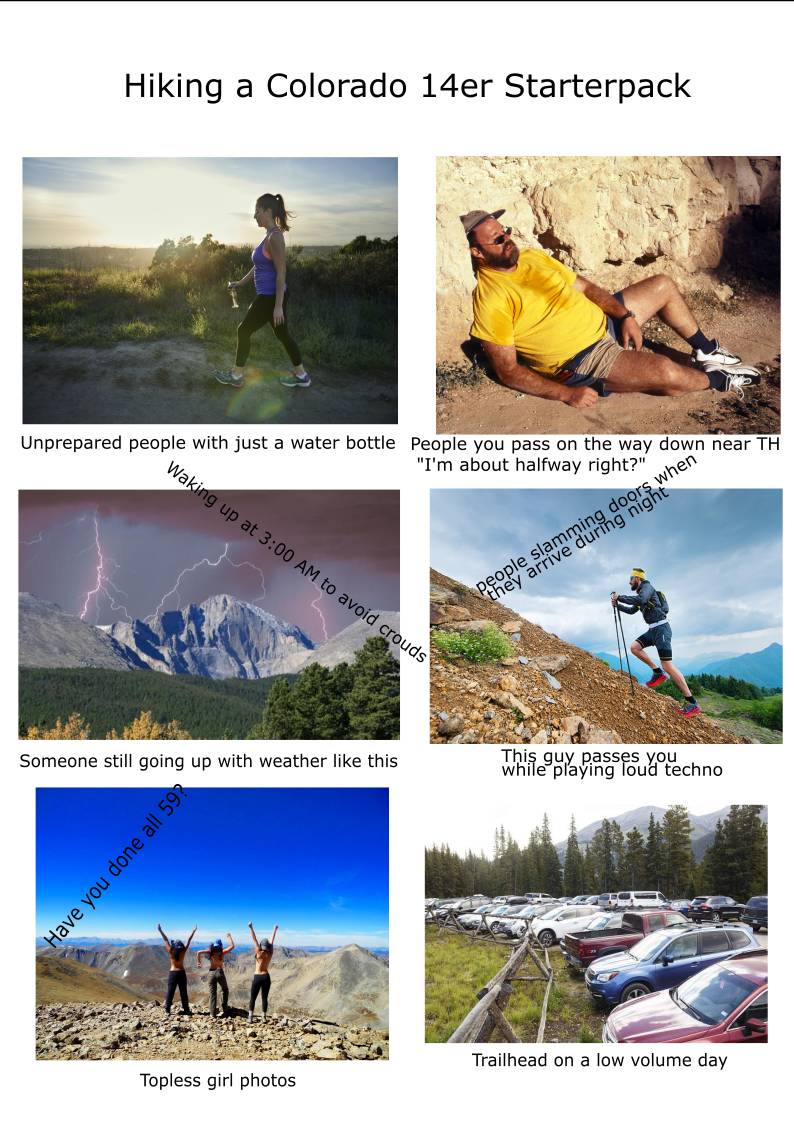 Hiking a Colorado 14er Starterpack | Scrolller