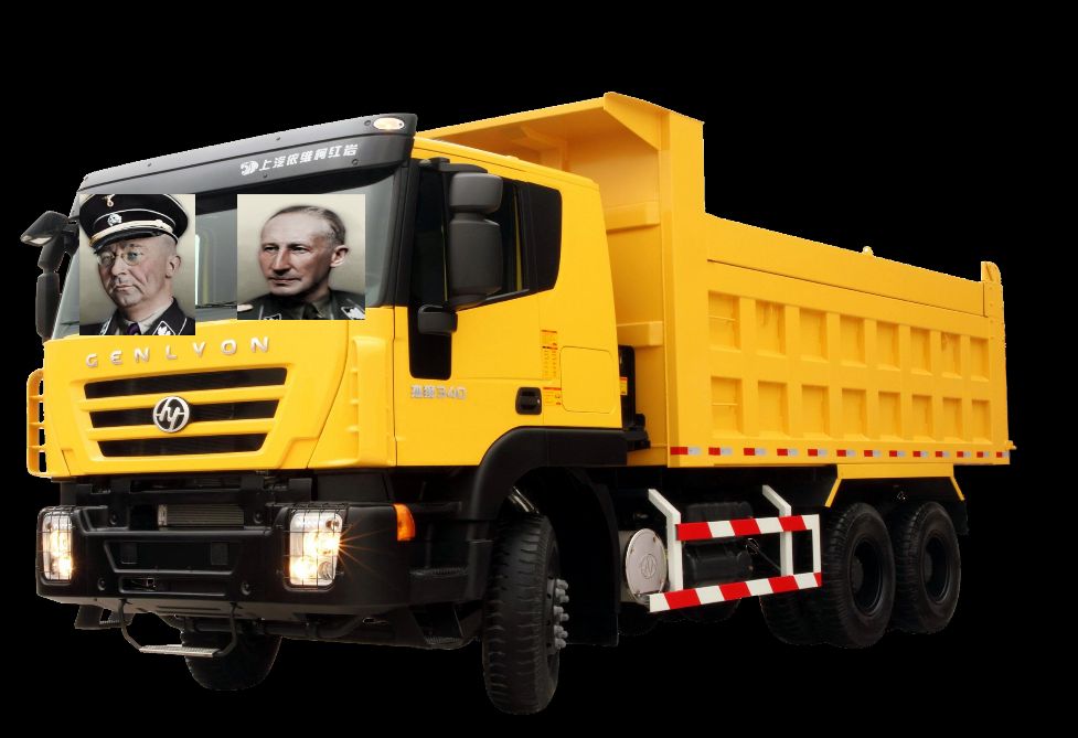 Himmler riding Heydrich's dump truck | Scrolller