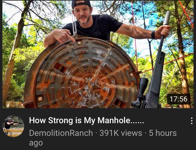 His manhole really took a pounding I watched the video | Scrolller