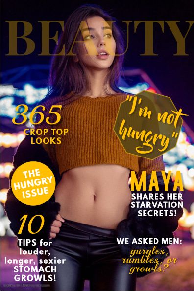 HLU: A fashion/beauty magazine mock-up in a hungry girl world | Scrolller