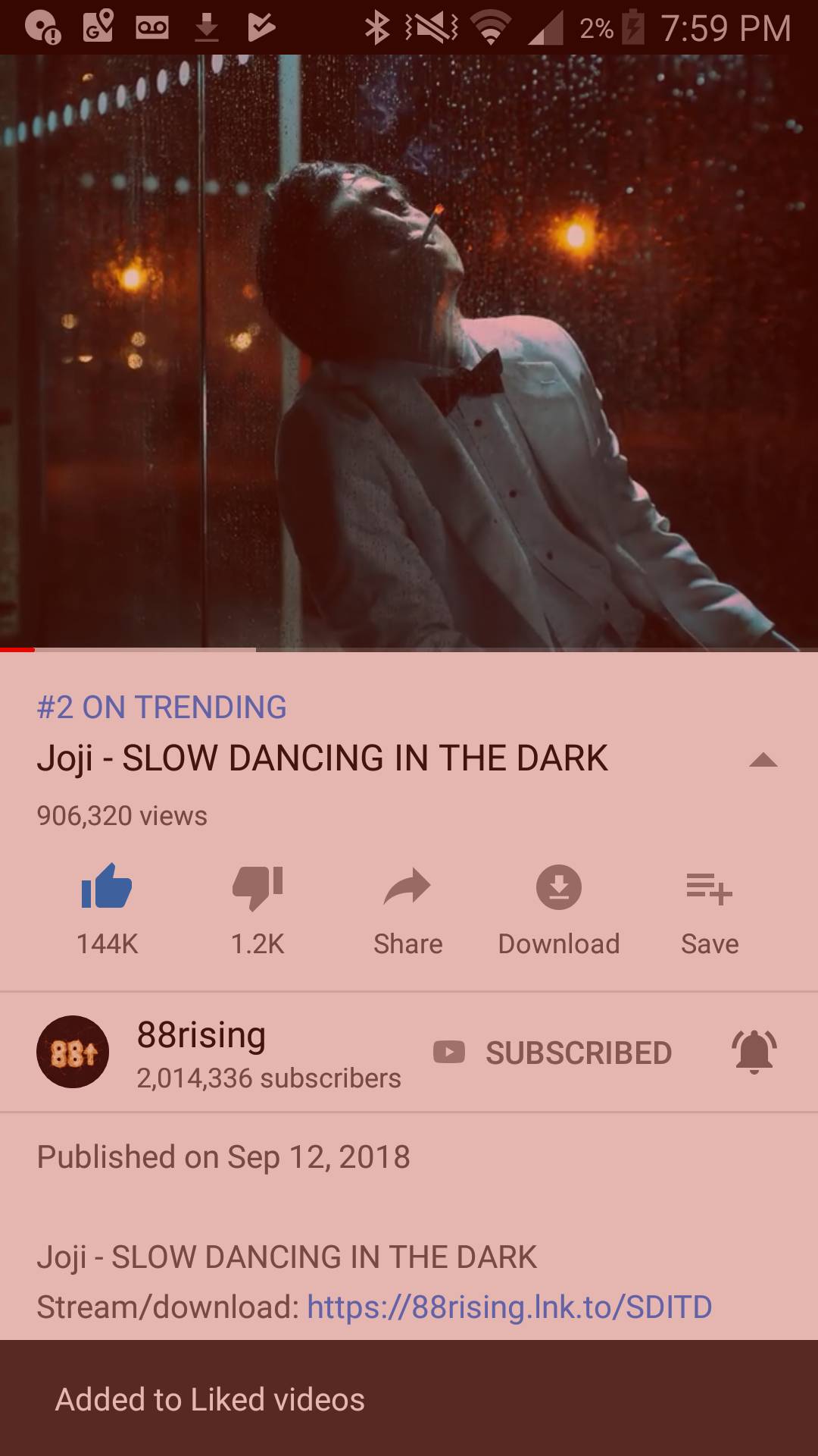 HOLY SHIT #2 ON TRENDING... JOJI IS KILLING IT | Scrolller