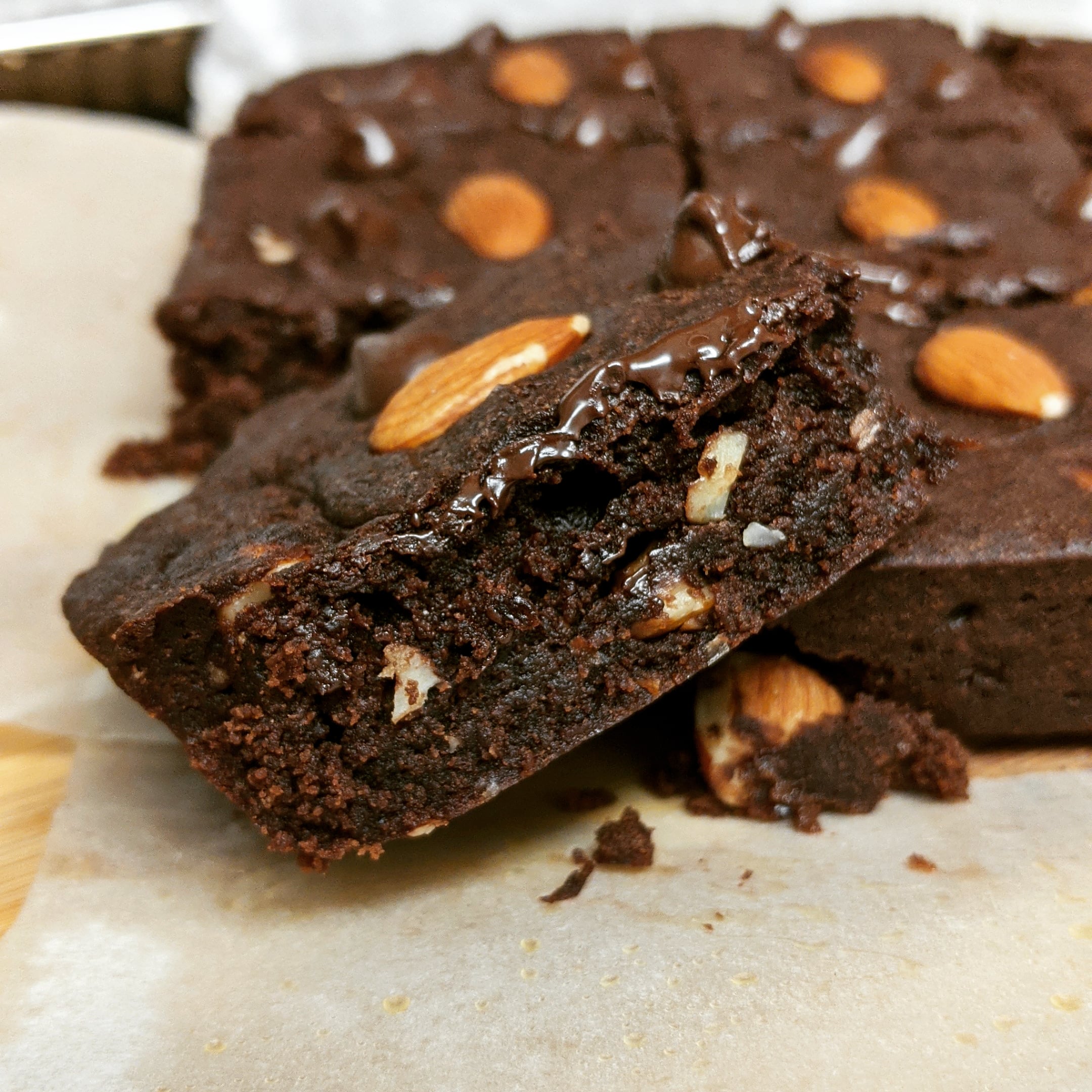 Homemade Almond Fudgy Brownies | Scrolller