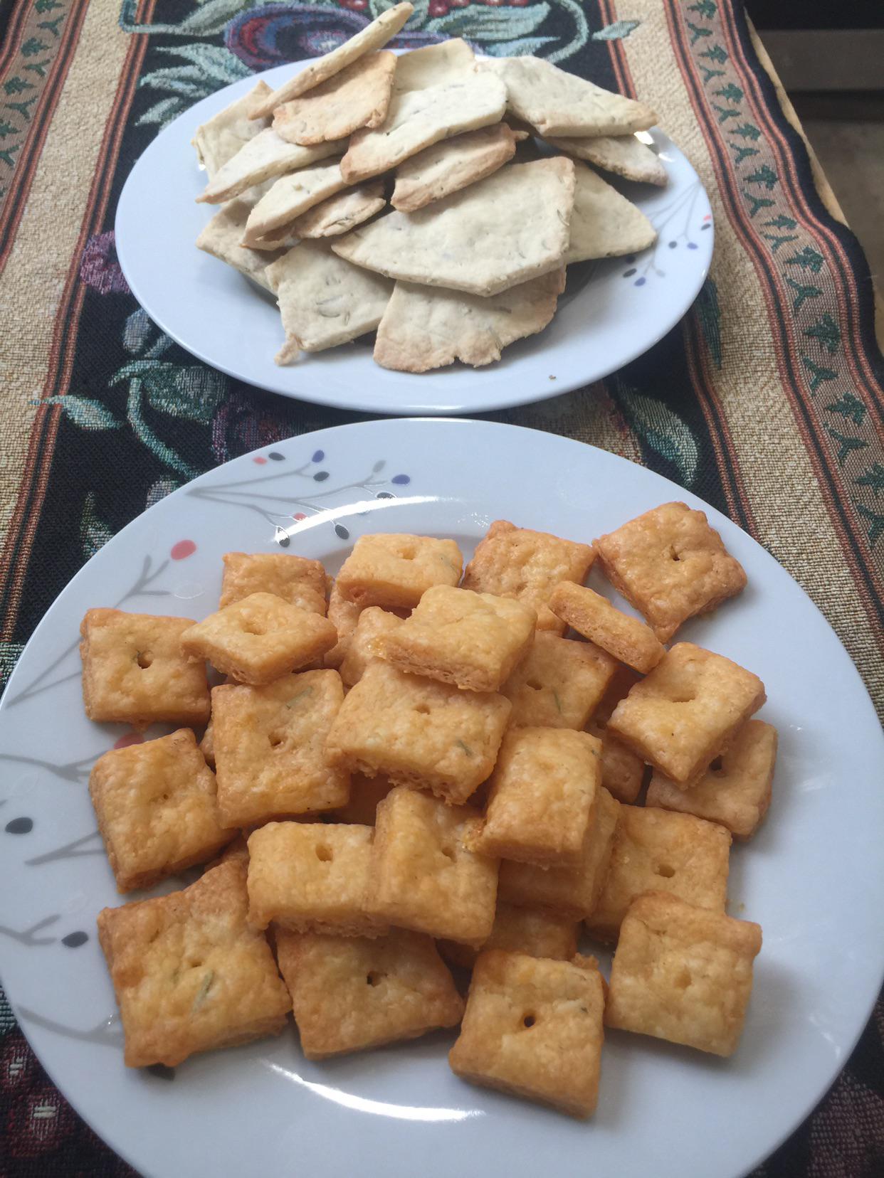 [Homemade] Cheez Its and rosemary crackers | Scrolller