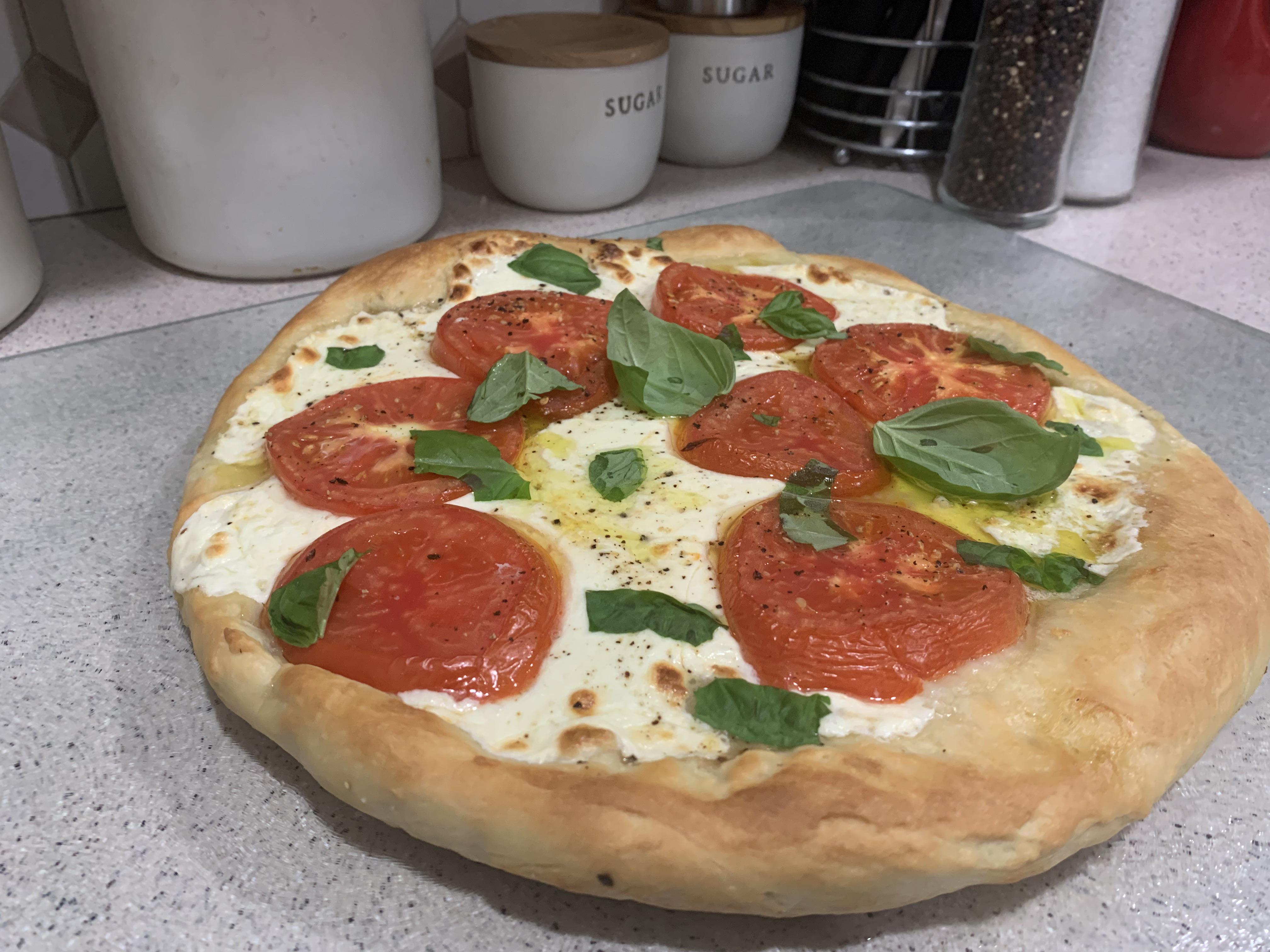 Homemade Margherita Pizza tonight with Homemade Dough! 🍕 | Scrolller