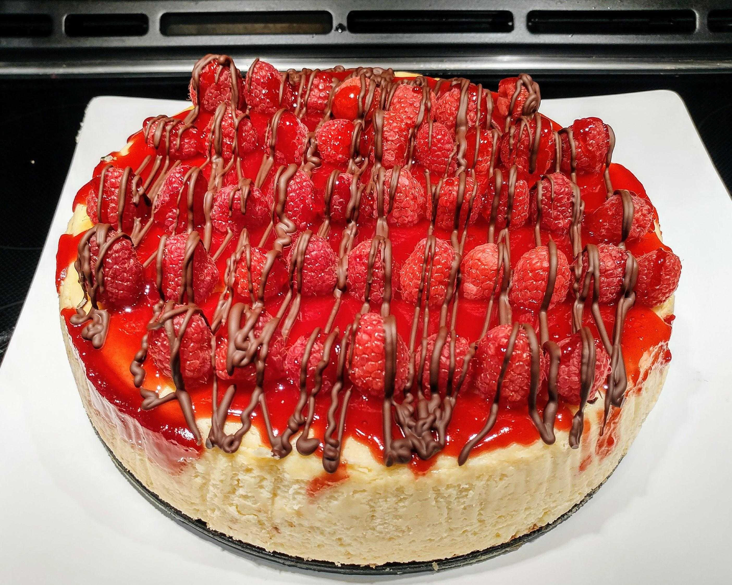 [Homemade] Raspberry Cheesecake | Scrolller