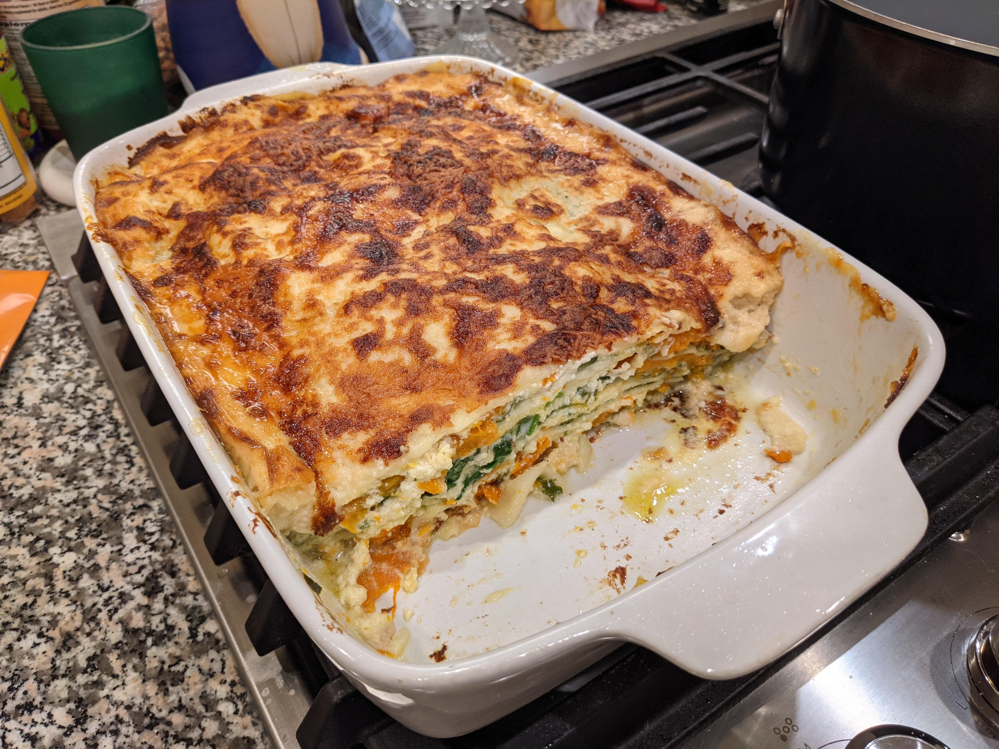 [Homemade] Squash and spinach lasagna | Scrolller