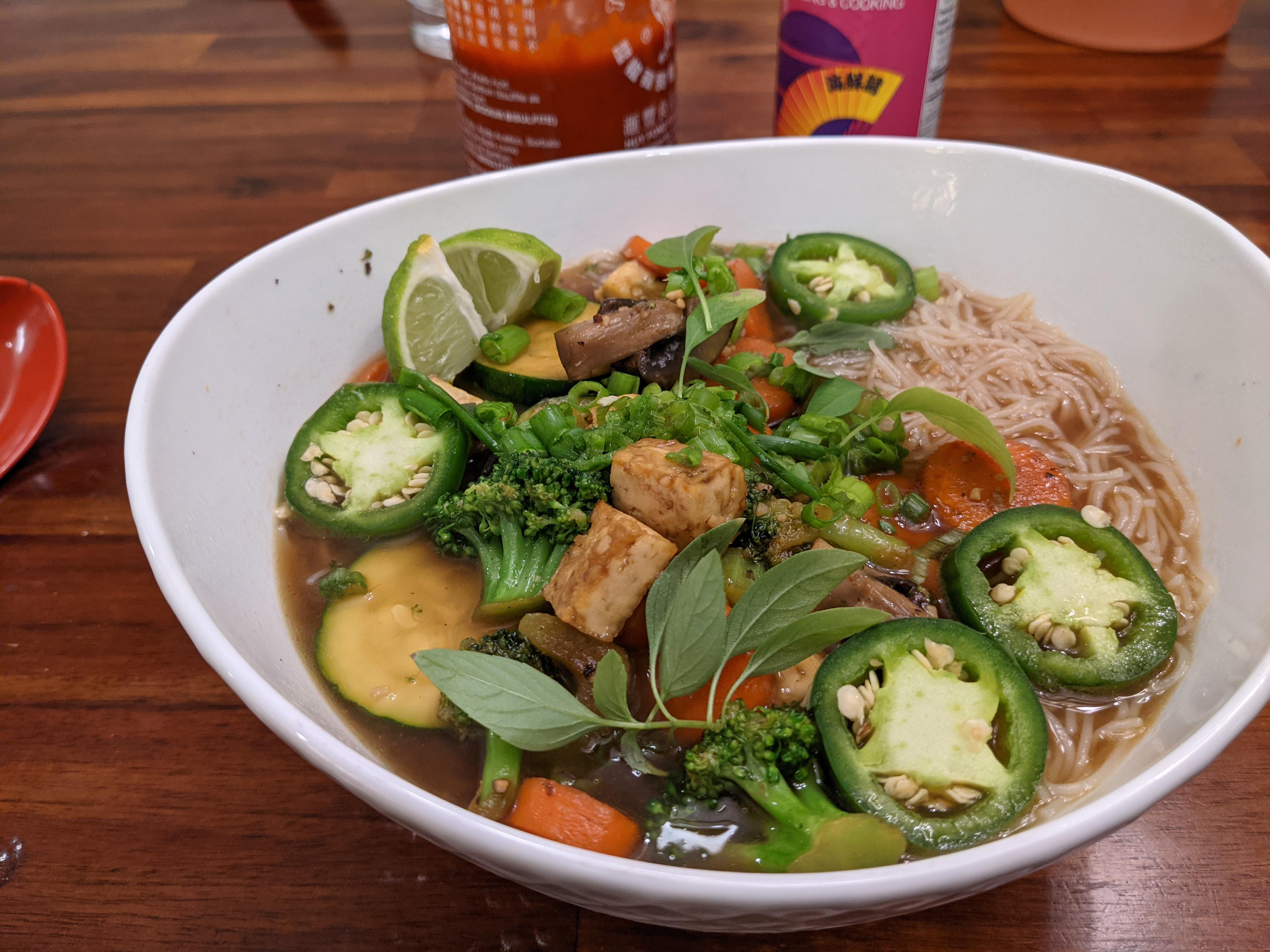 [Homemade] Tofu and Vegetable Pho | Scrolller