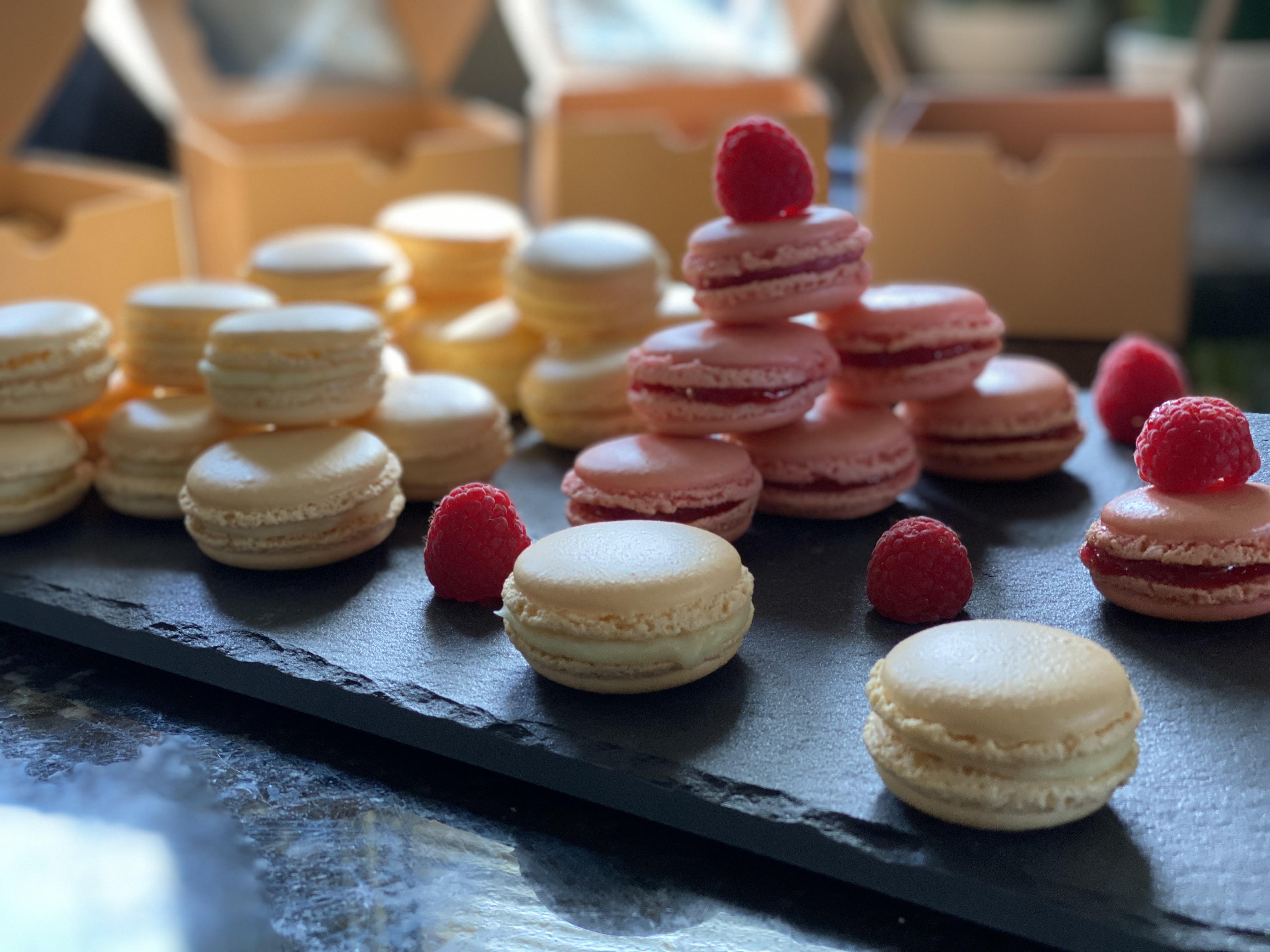 Homemade Yuzu and Raspberry macarons | Scrolller